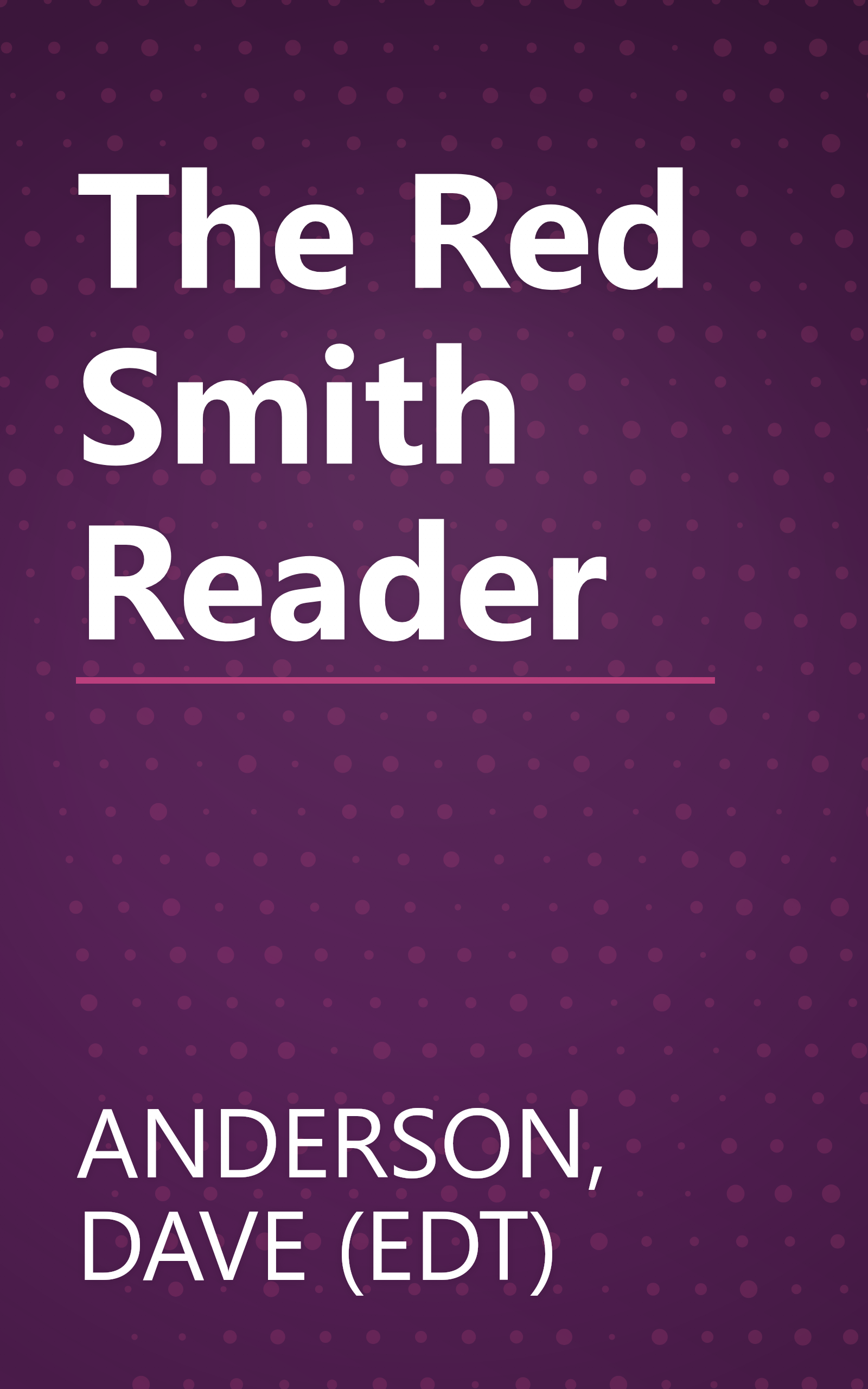 The Red Smith Reader book cover