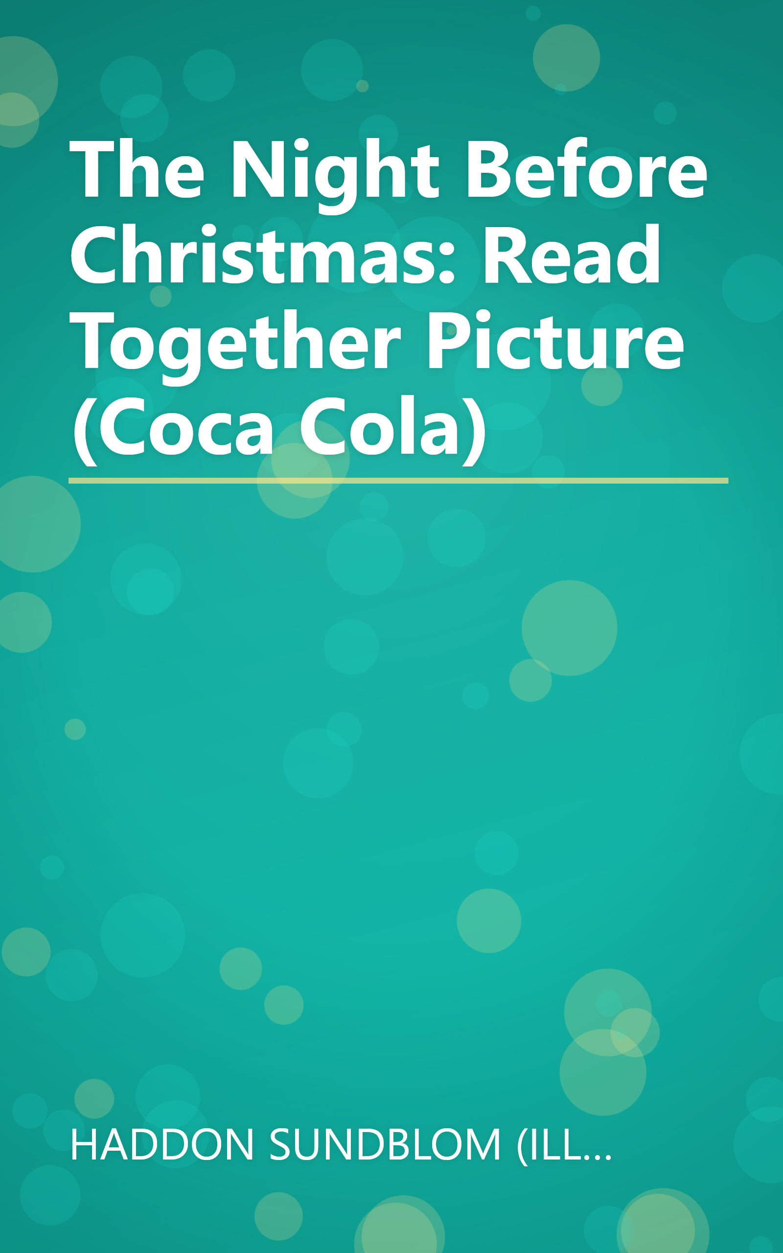 The Night Before Christmas: Read Together Picture (Coca Cola) book cover