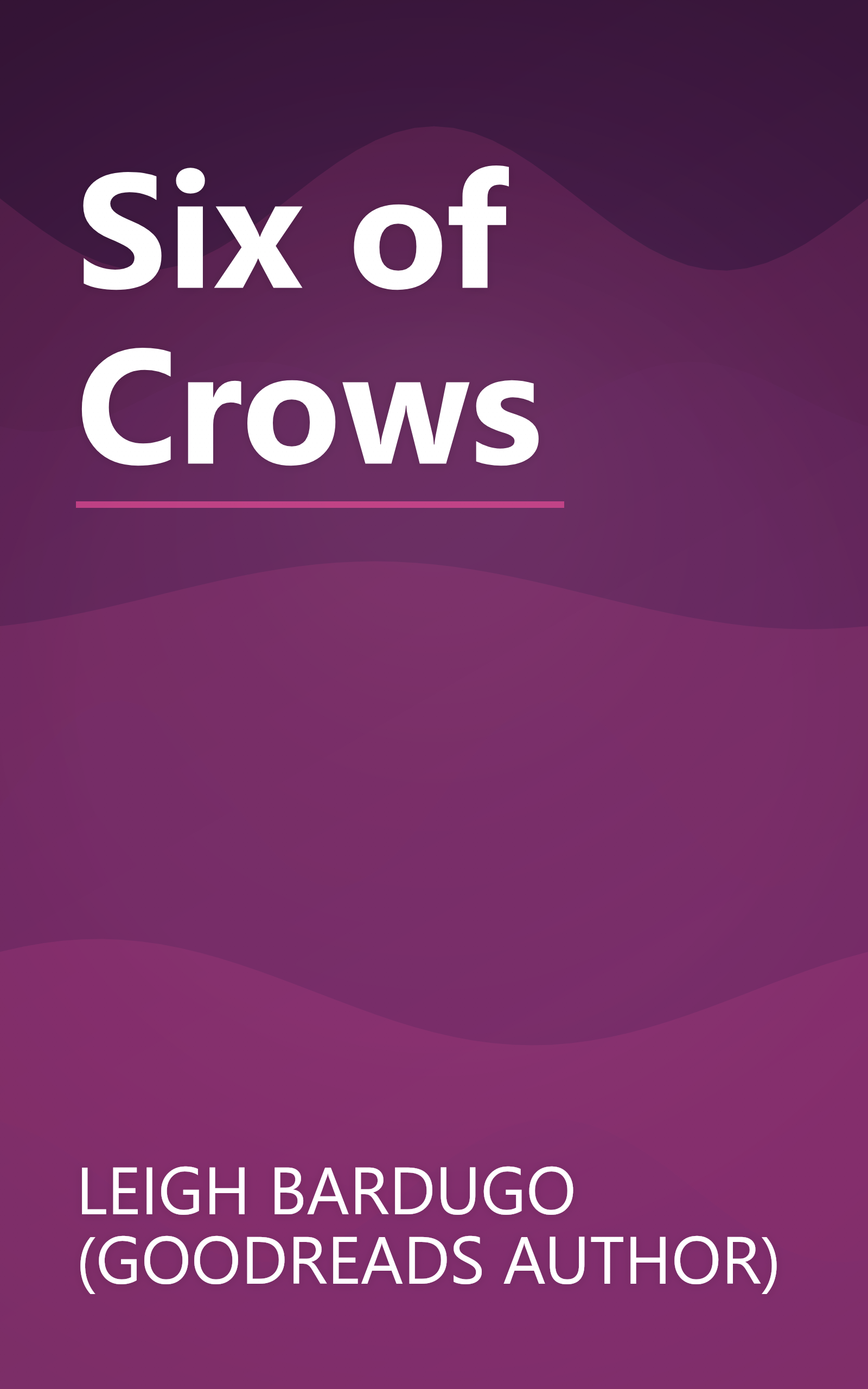 Six of Crows book cover