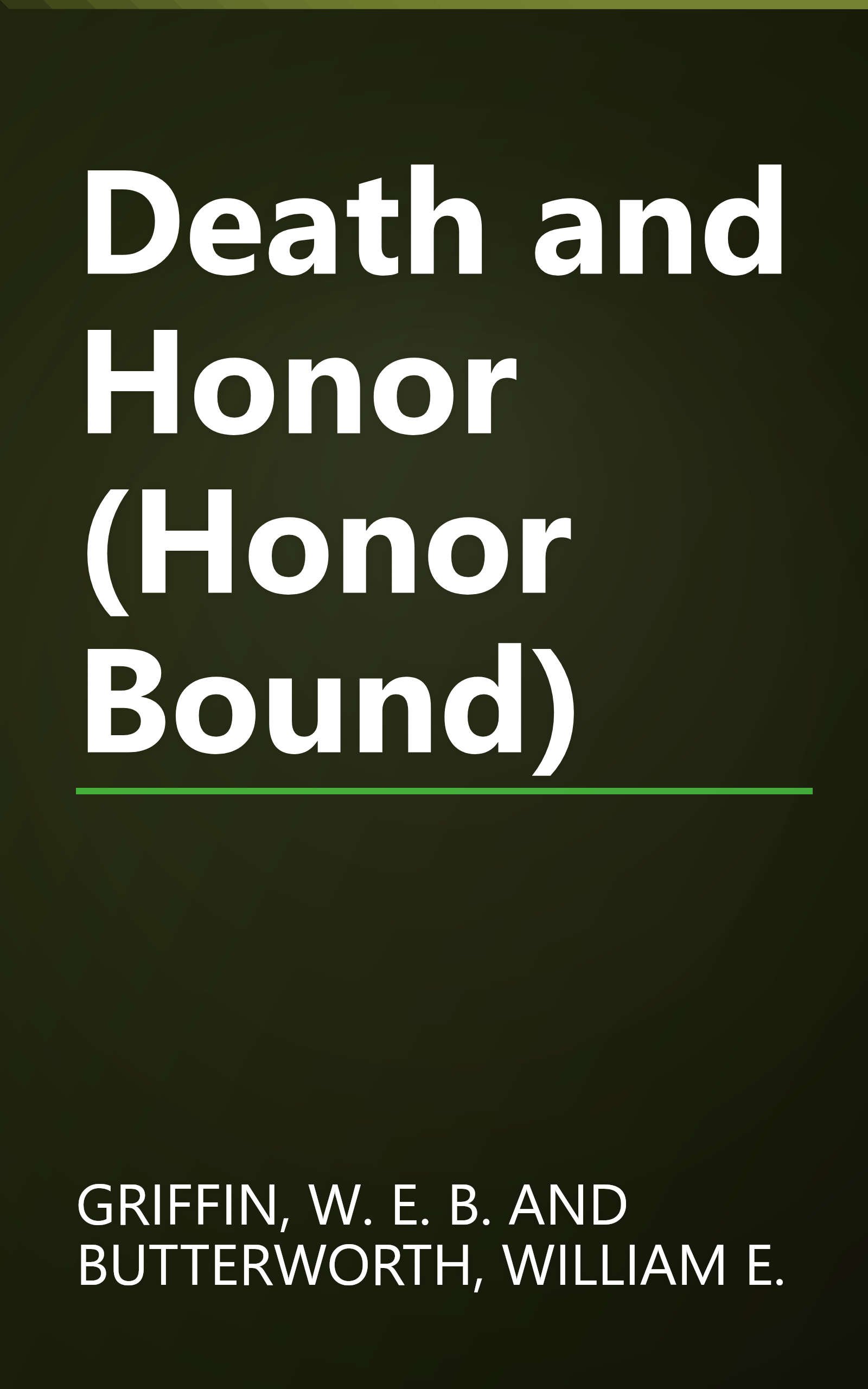 Death and Honor (Honor Bound) book cover