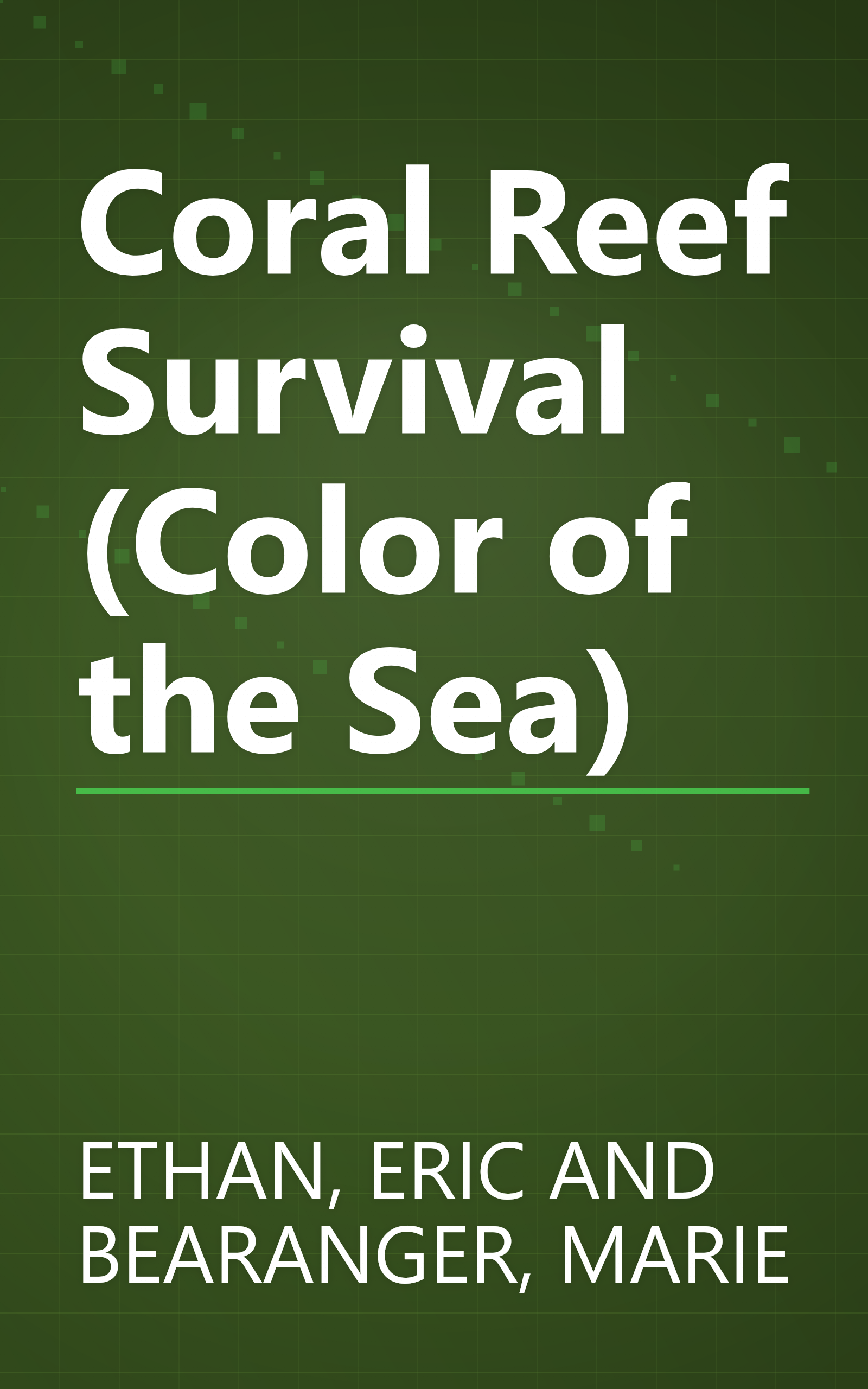 Coral Reef Survival (Color of the Sea) book cover