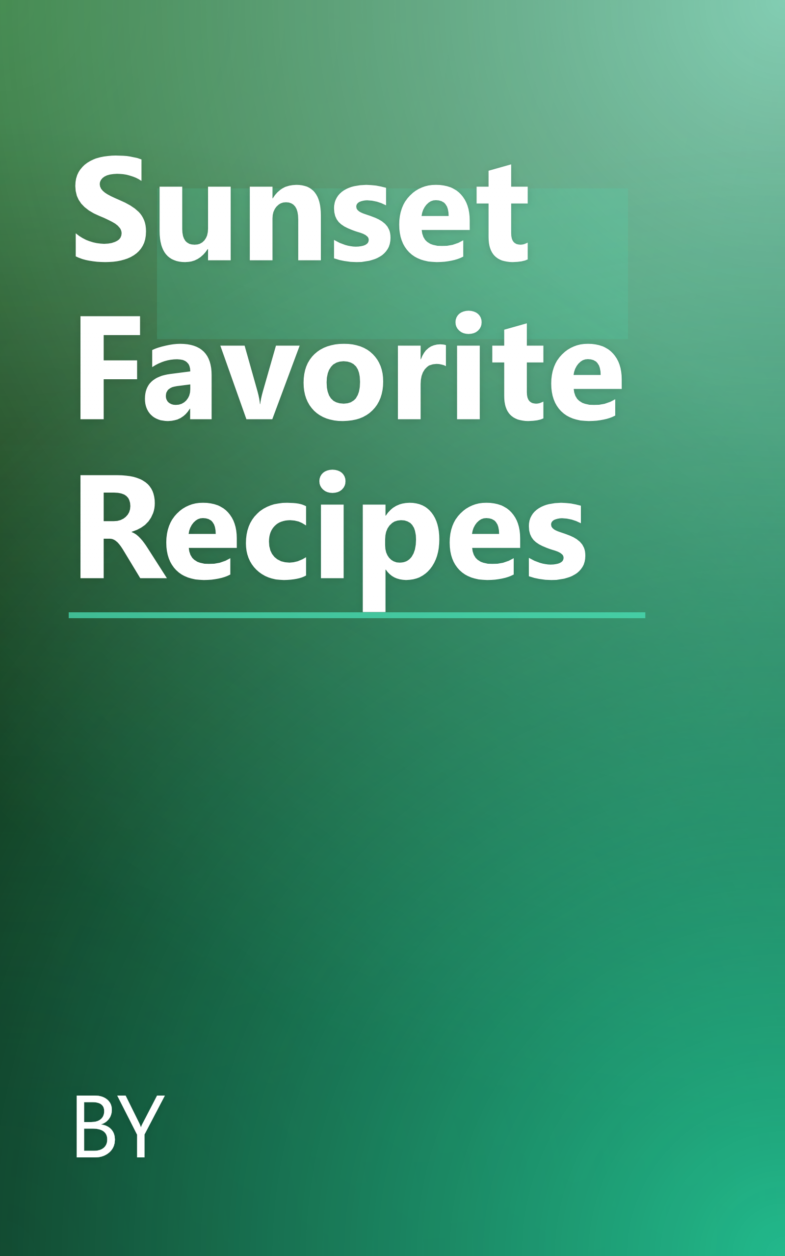 Sunset Favorite Recipes book cover