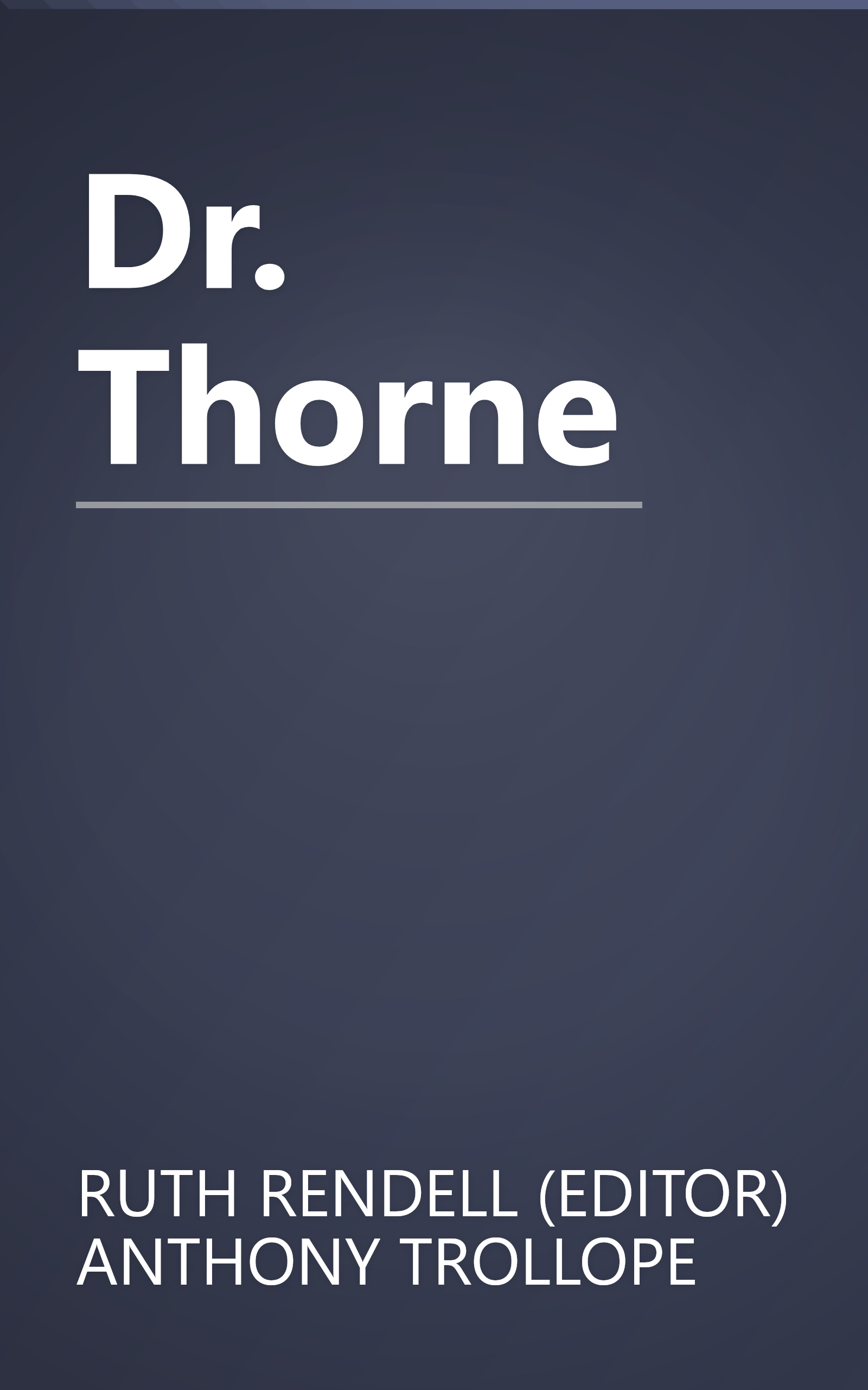 Dr. Thorne book cover