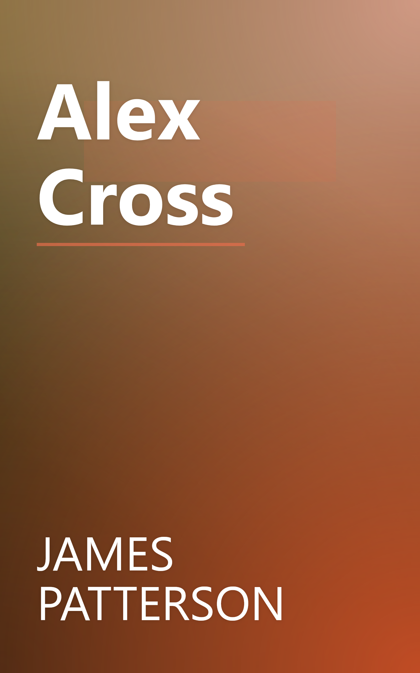 Alex Cross book cover