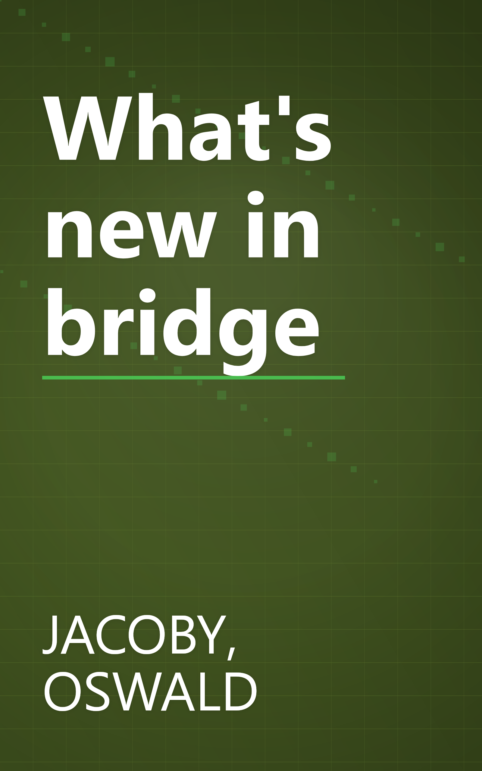 What's new in bridge book cover