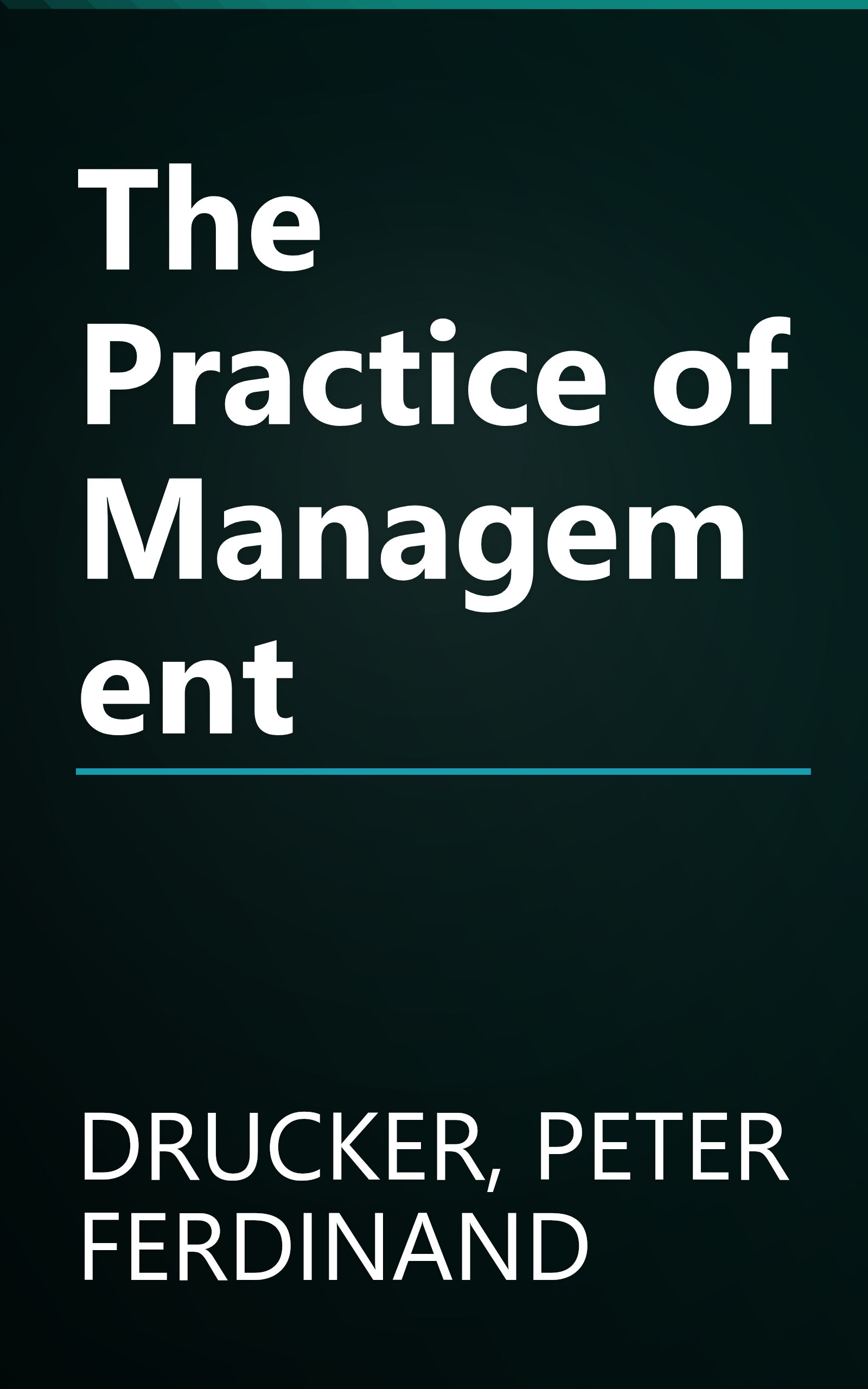 The Practice of Management book cover