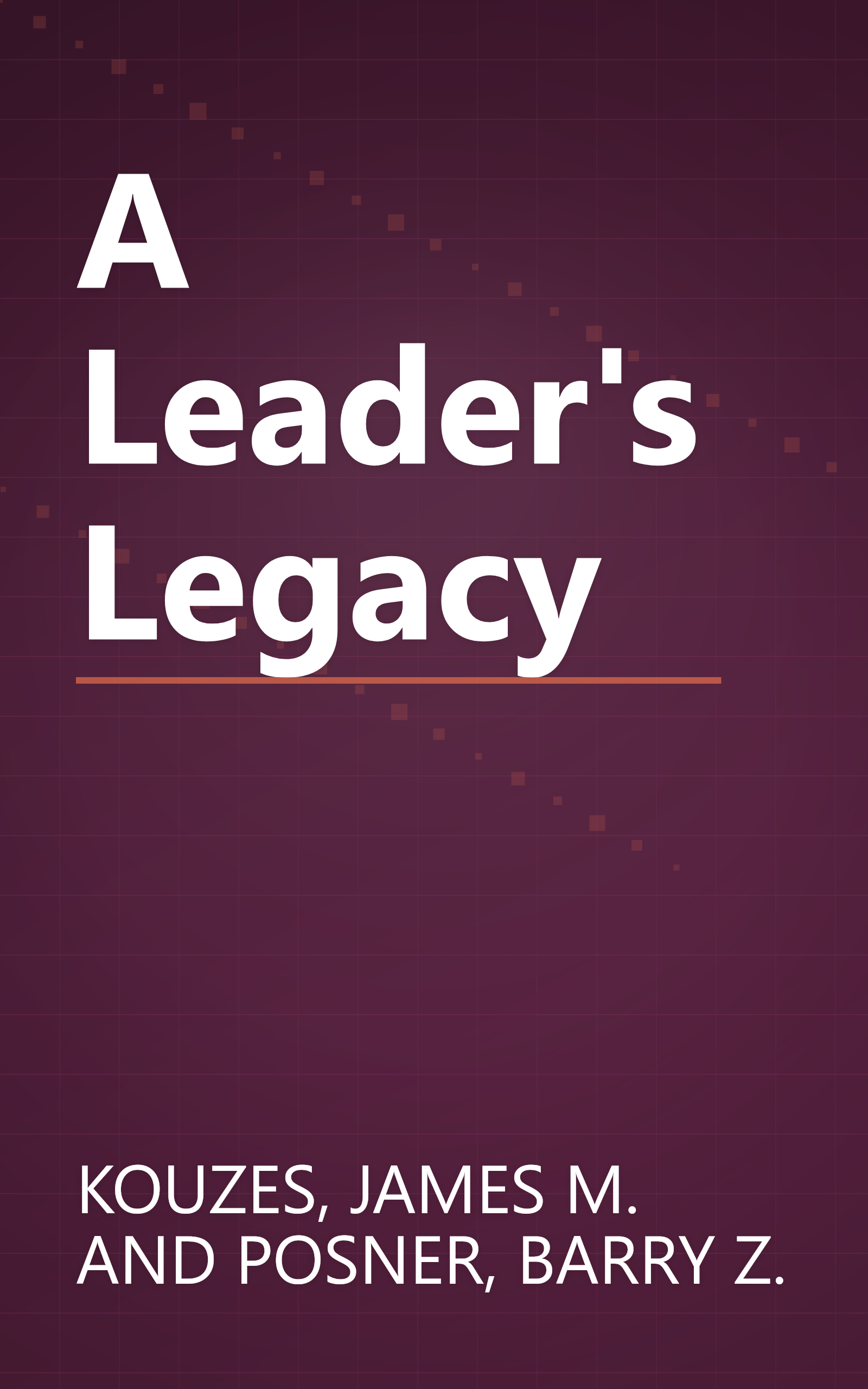 A Leader's Legacy book cover