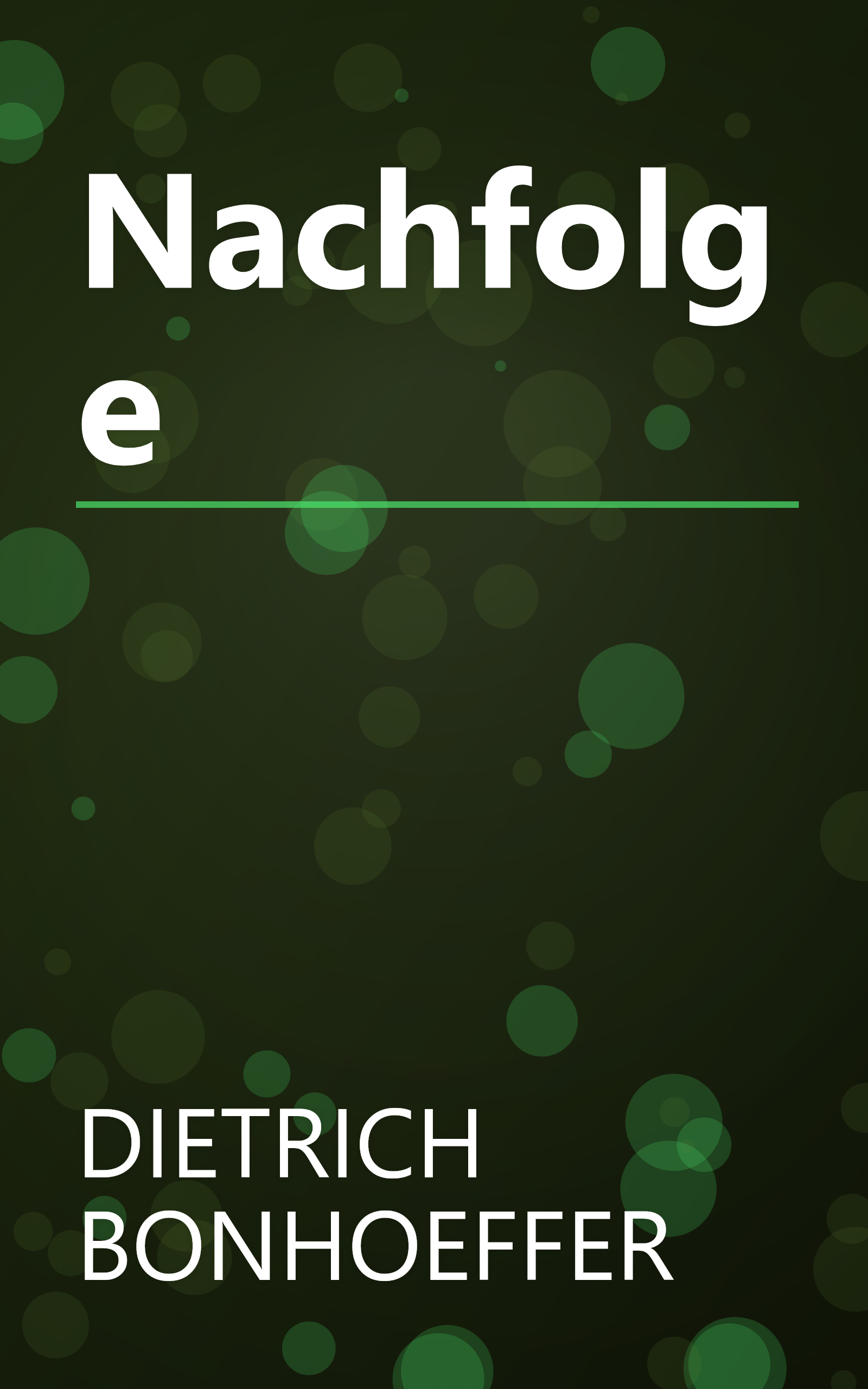 Nachfolge book cover