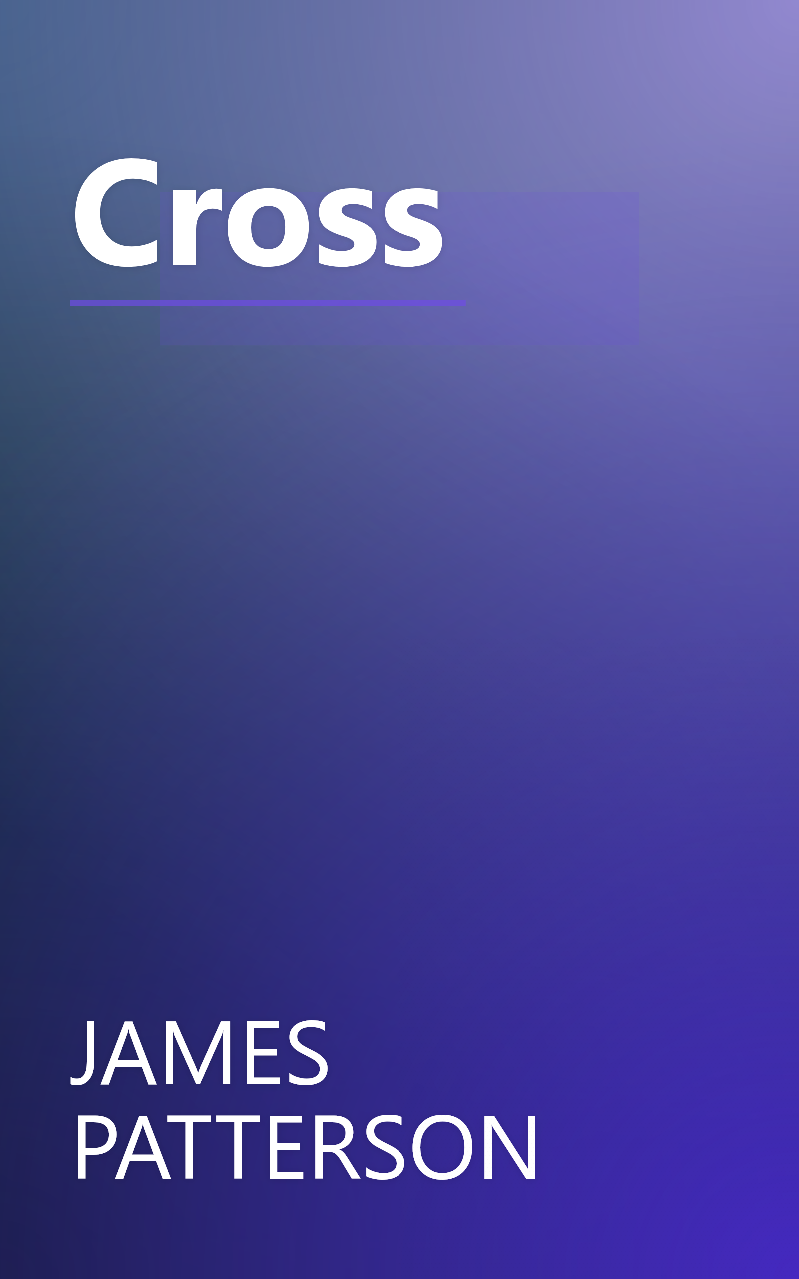 Cross book cover