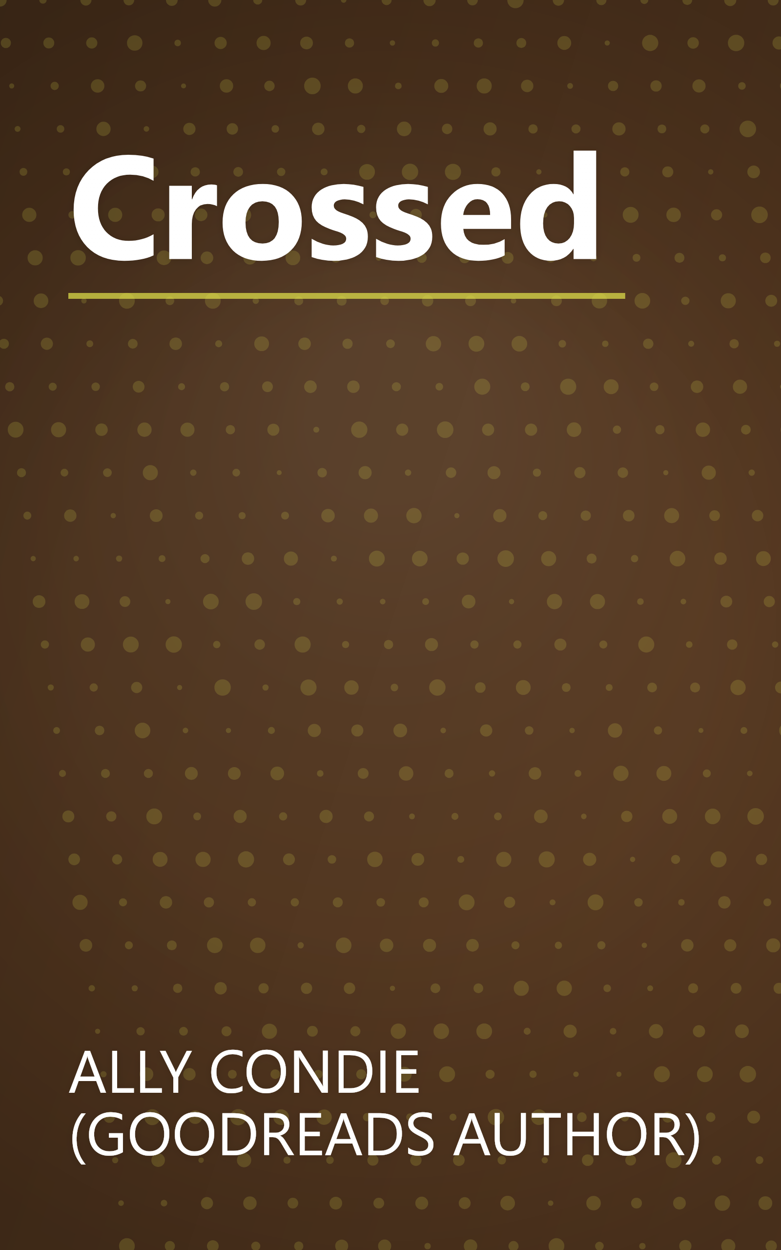 Crossed book cover