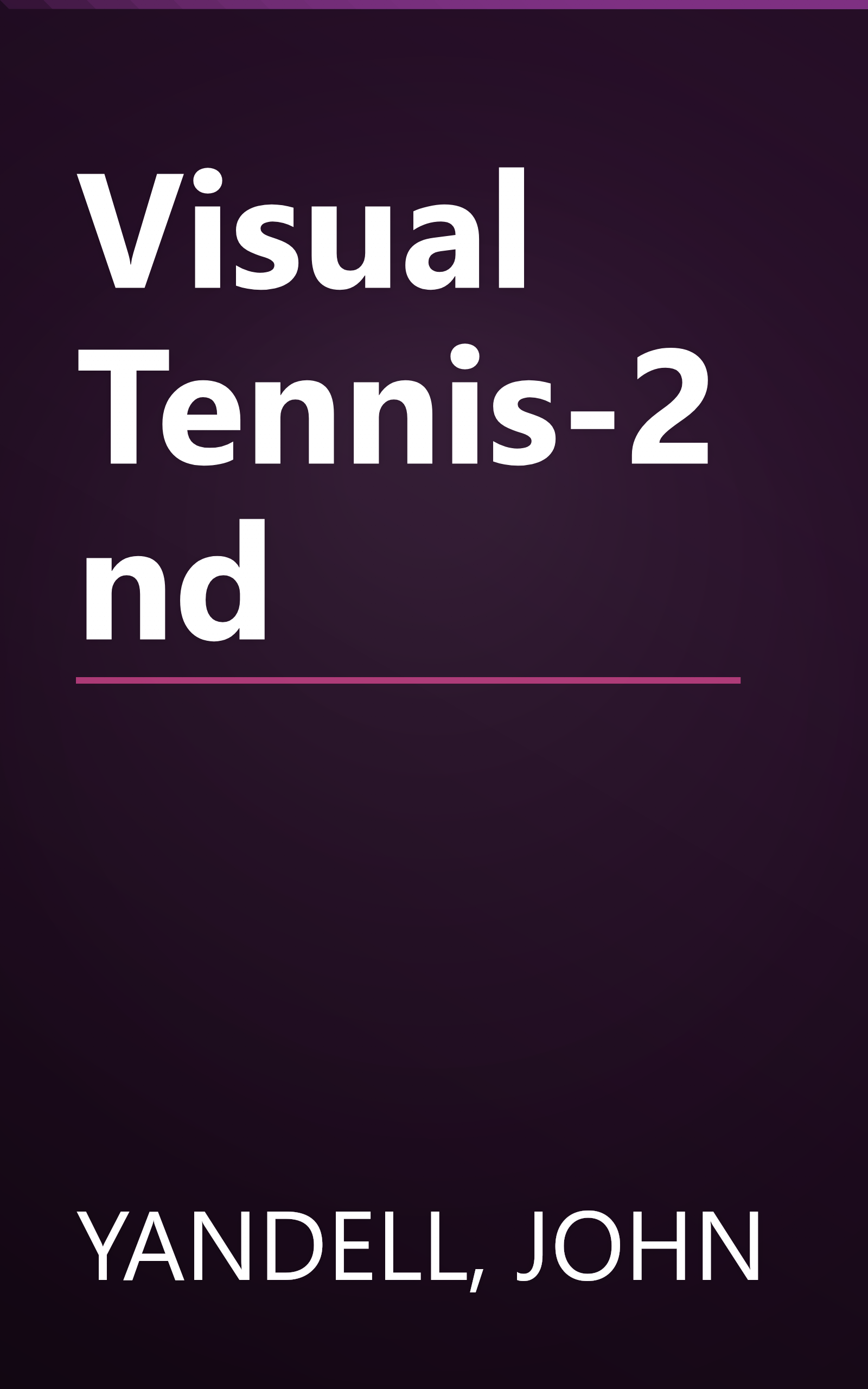 Visual Tennis-2nd book cover