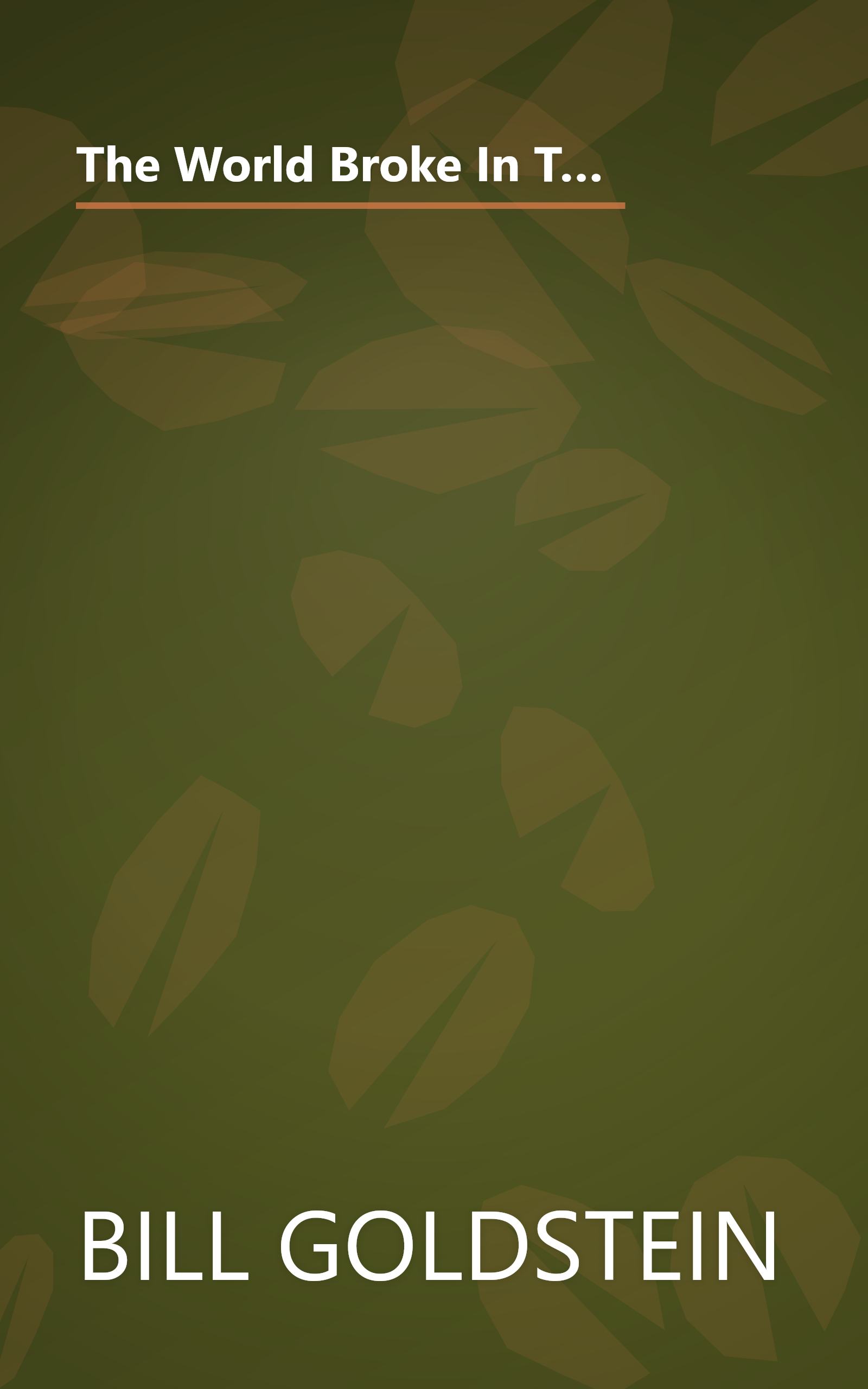 The World Broke In Two: Virginia Woolf, T. S. Eliot, D. H. Lawrence, E. M. Forster, And The Year That Changed Literature book cover