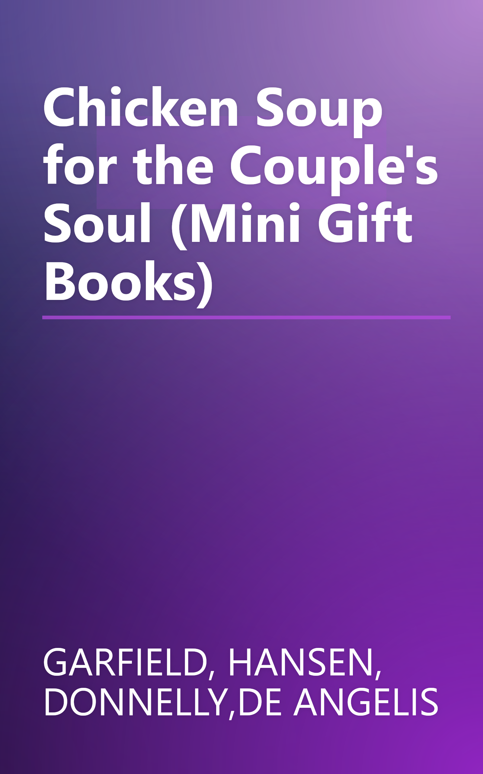 Chicken Soup for the Couple's Soul (Mini Gift Books) book cover