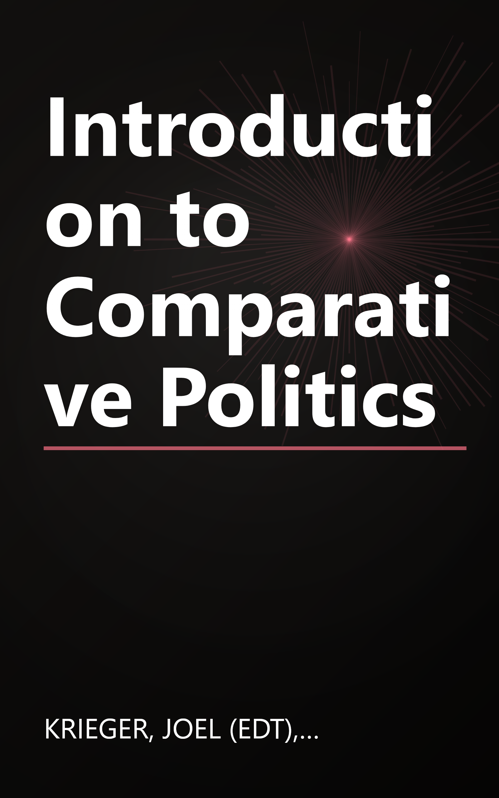 Introduction to Comparative Politics book cover