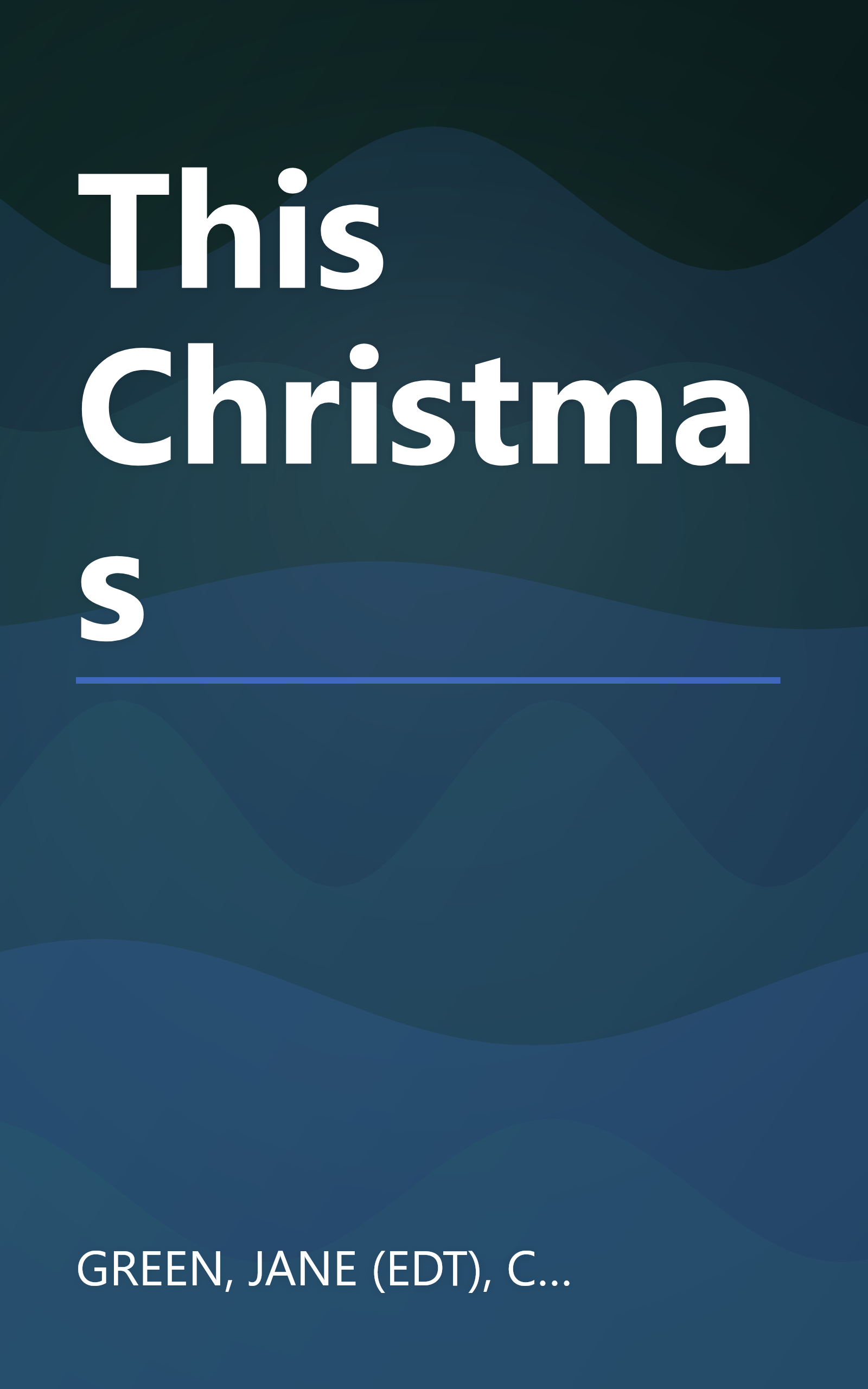 This Christmas book cover