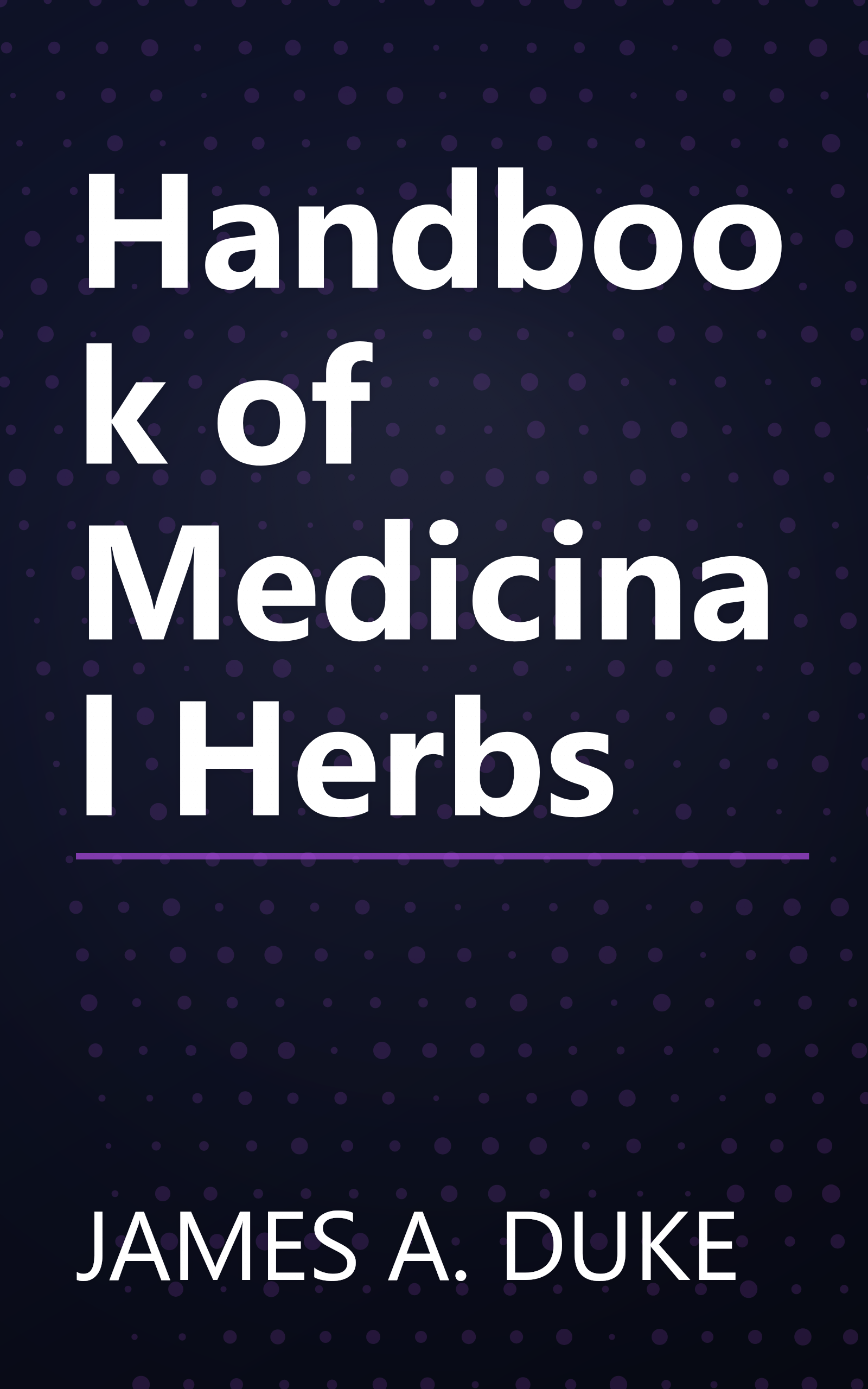 Handbook of Medicinal Herbs book cover