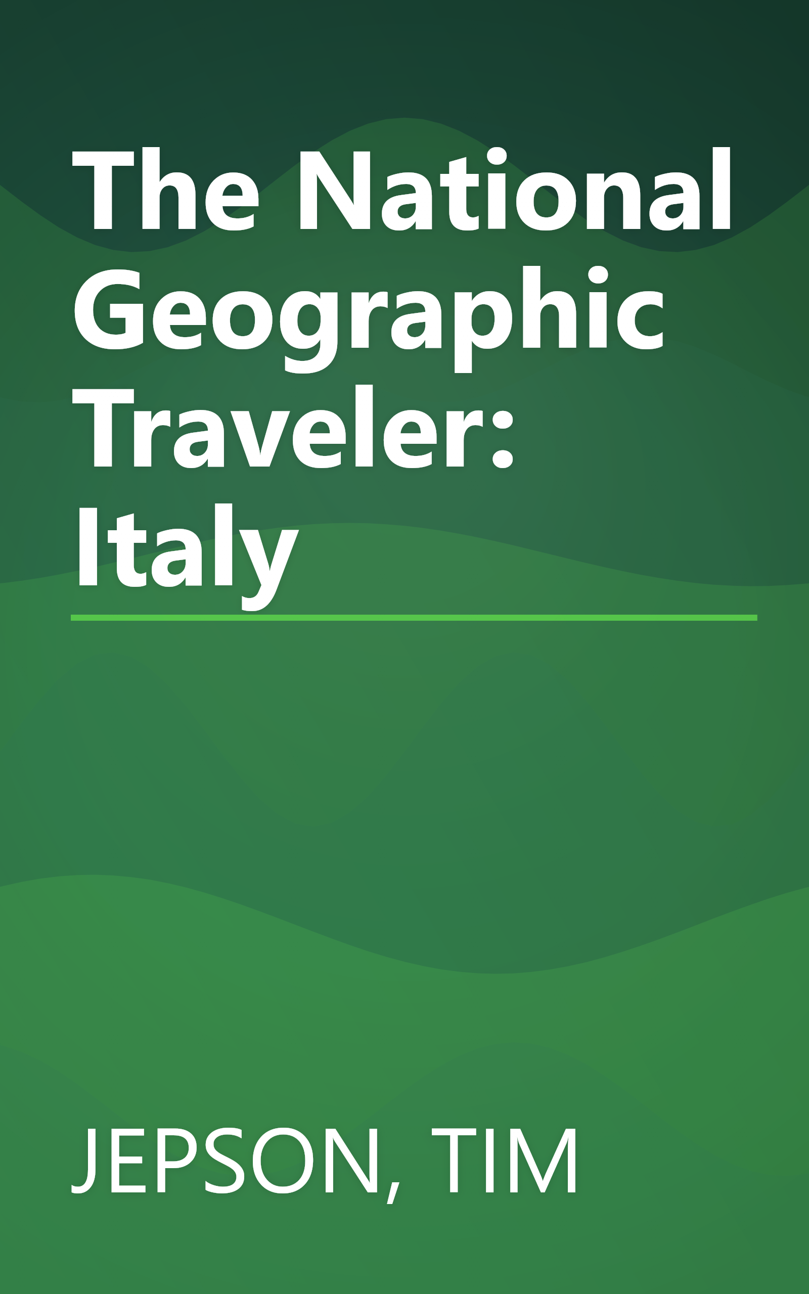 The National Geographic Traveler: Italy book cover