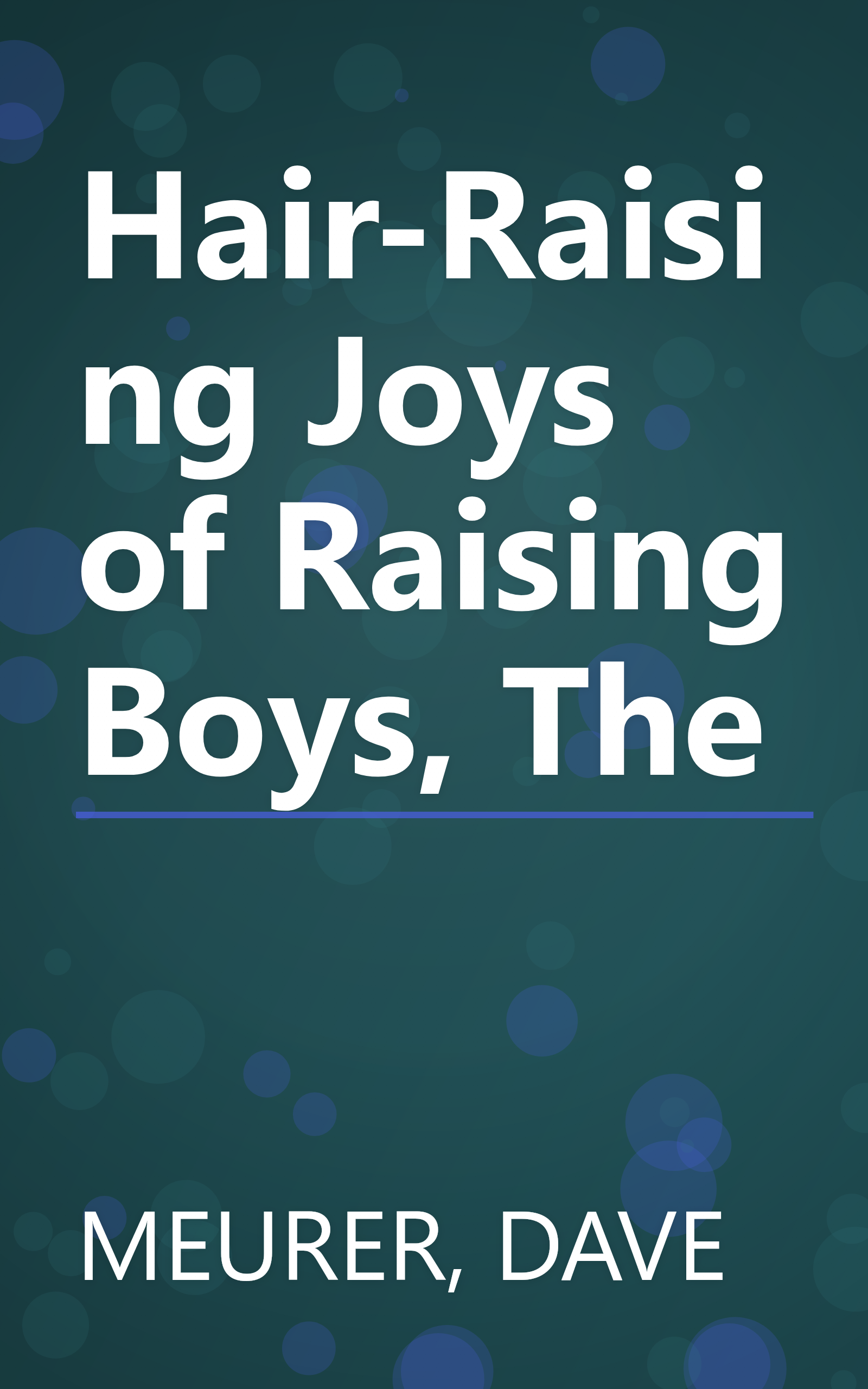 Hair-Raising Joys of Raising Boys, The book cover