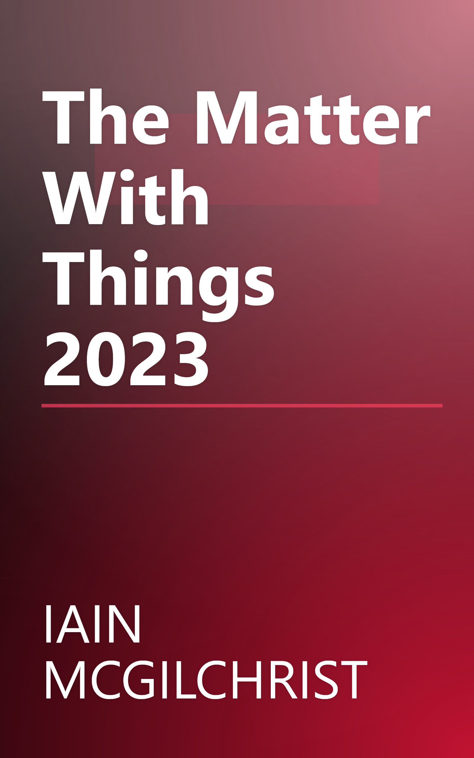 The Matter With Things 2023 book cover