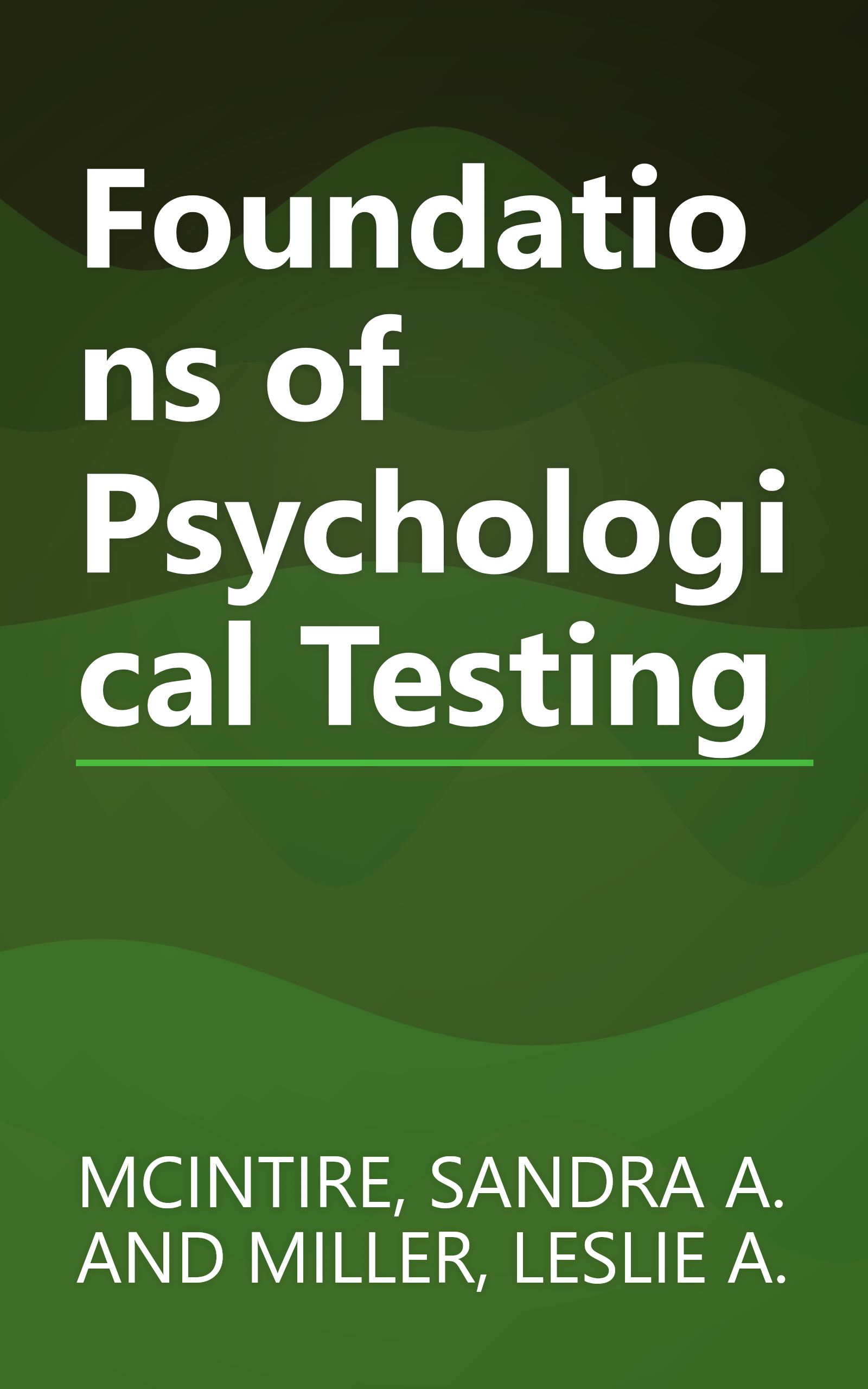 Foundations of Psychological Testing book cover