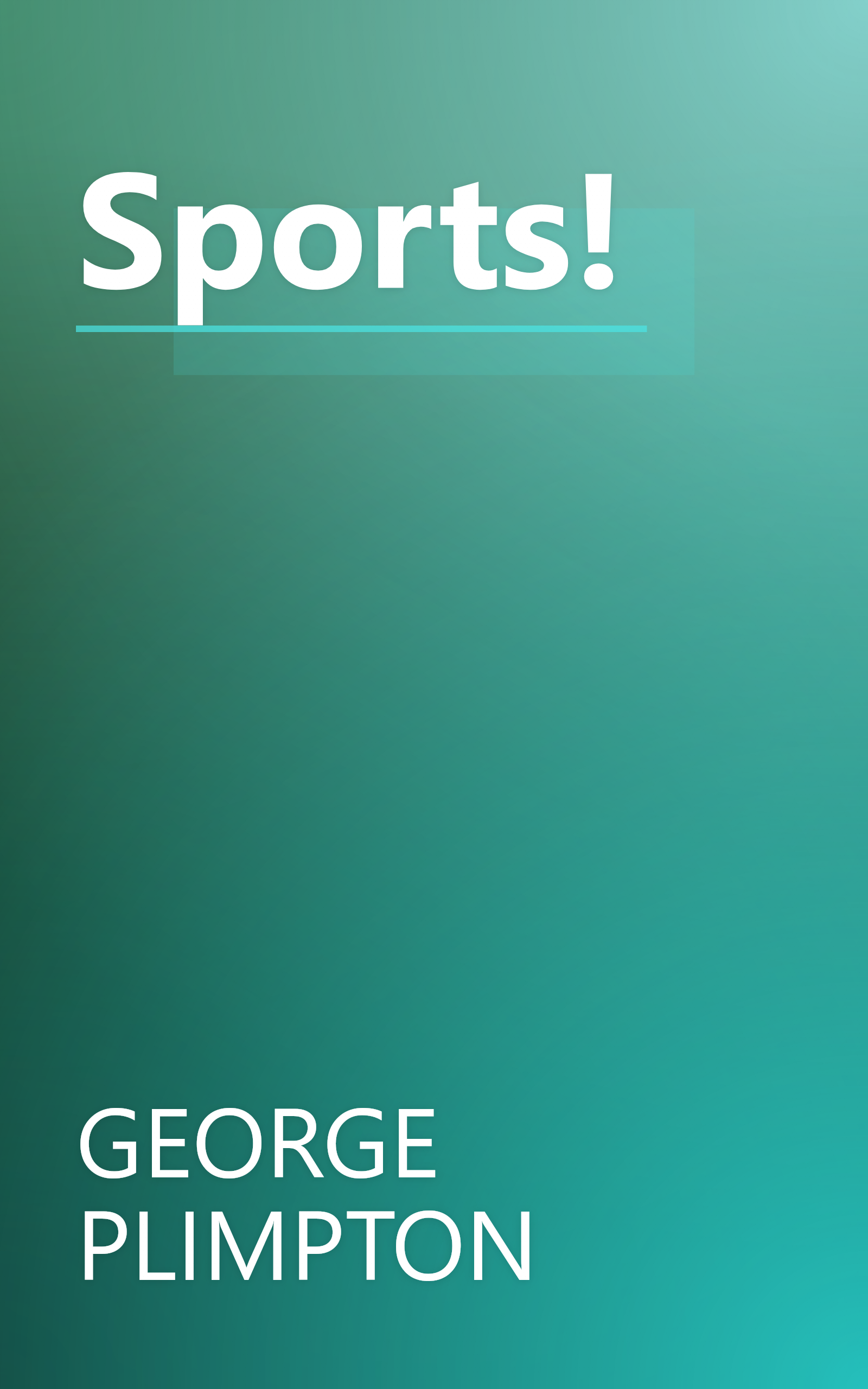 Sports! book cover