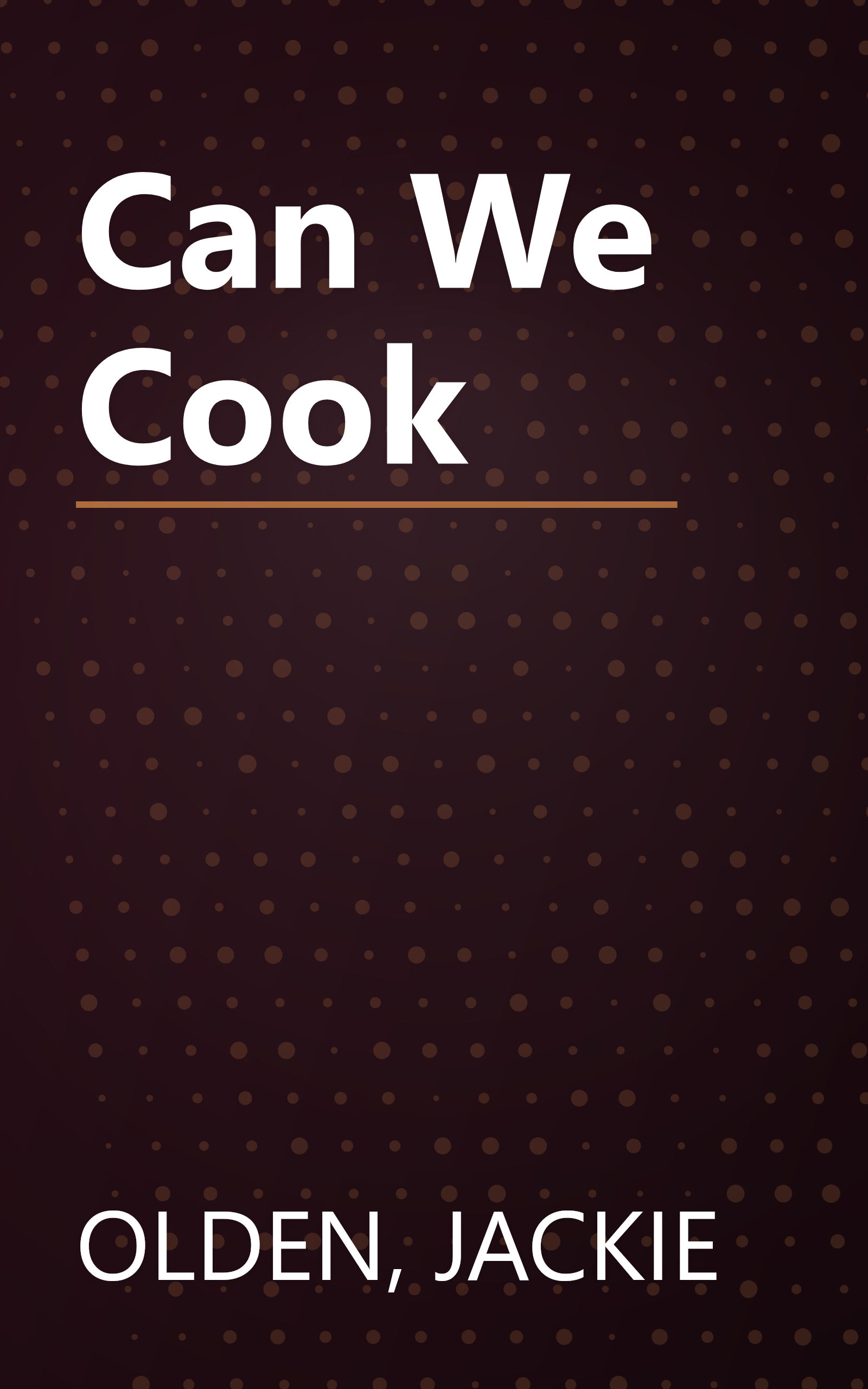 Can We Cook book cover