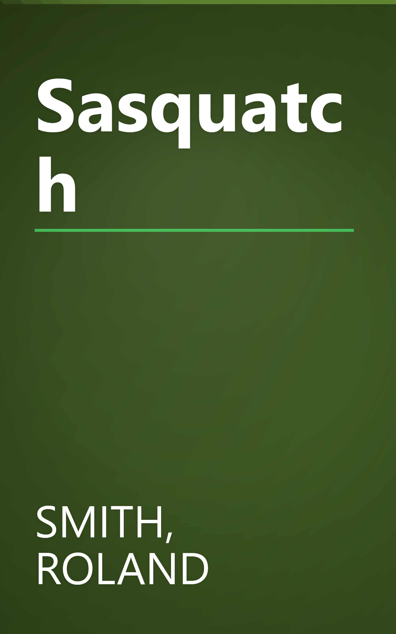 Sasquatch book cover