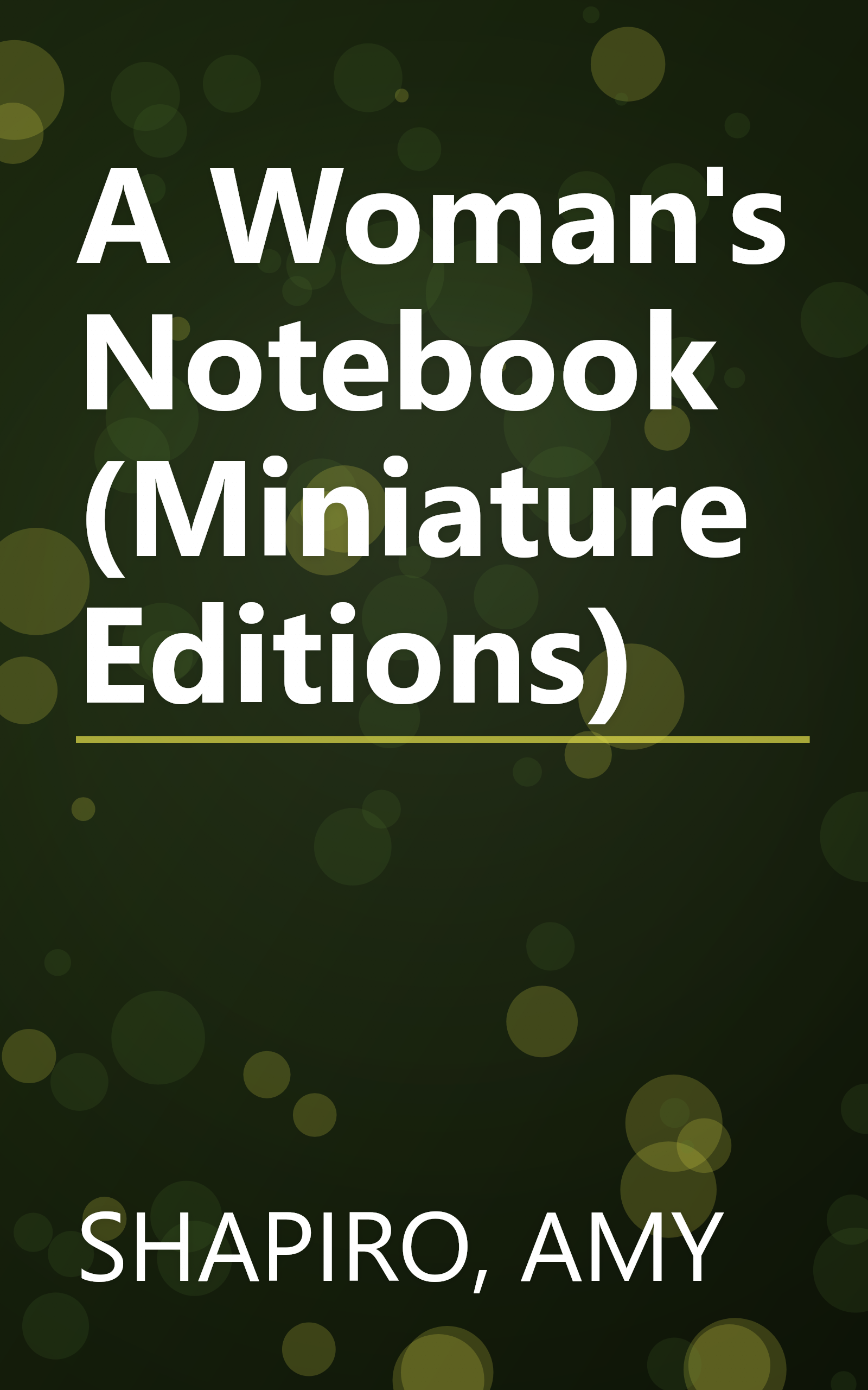 A Woman's Notebook (Miniature Editions) book cover