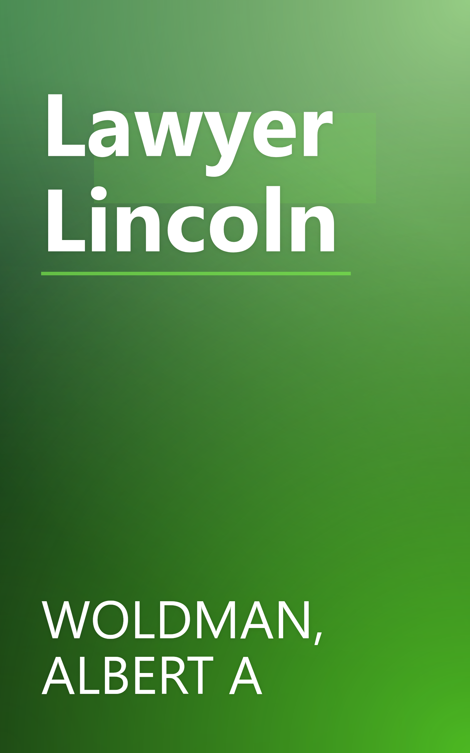 Lawyer Lincoln book cover