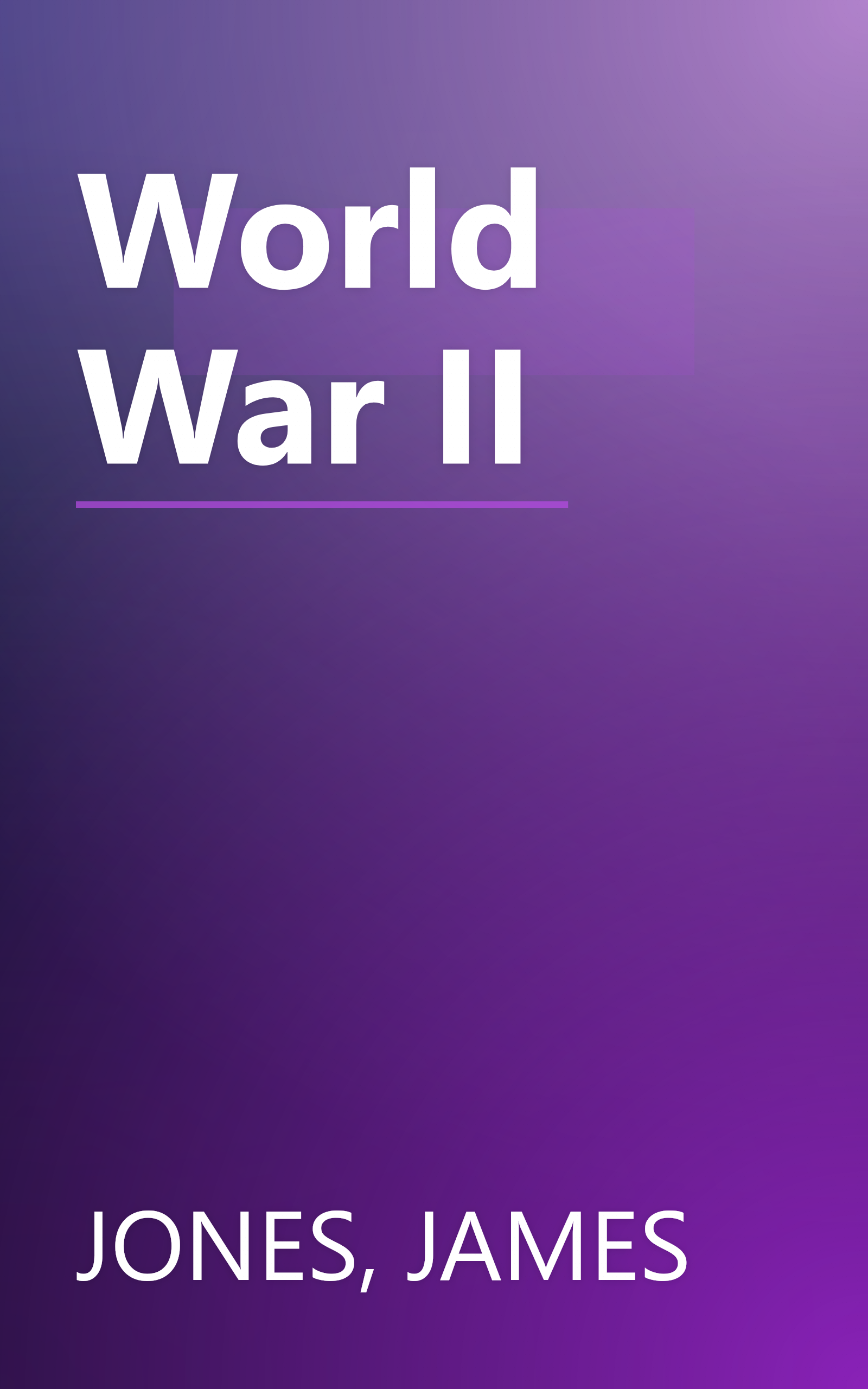 World War II book cover