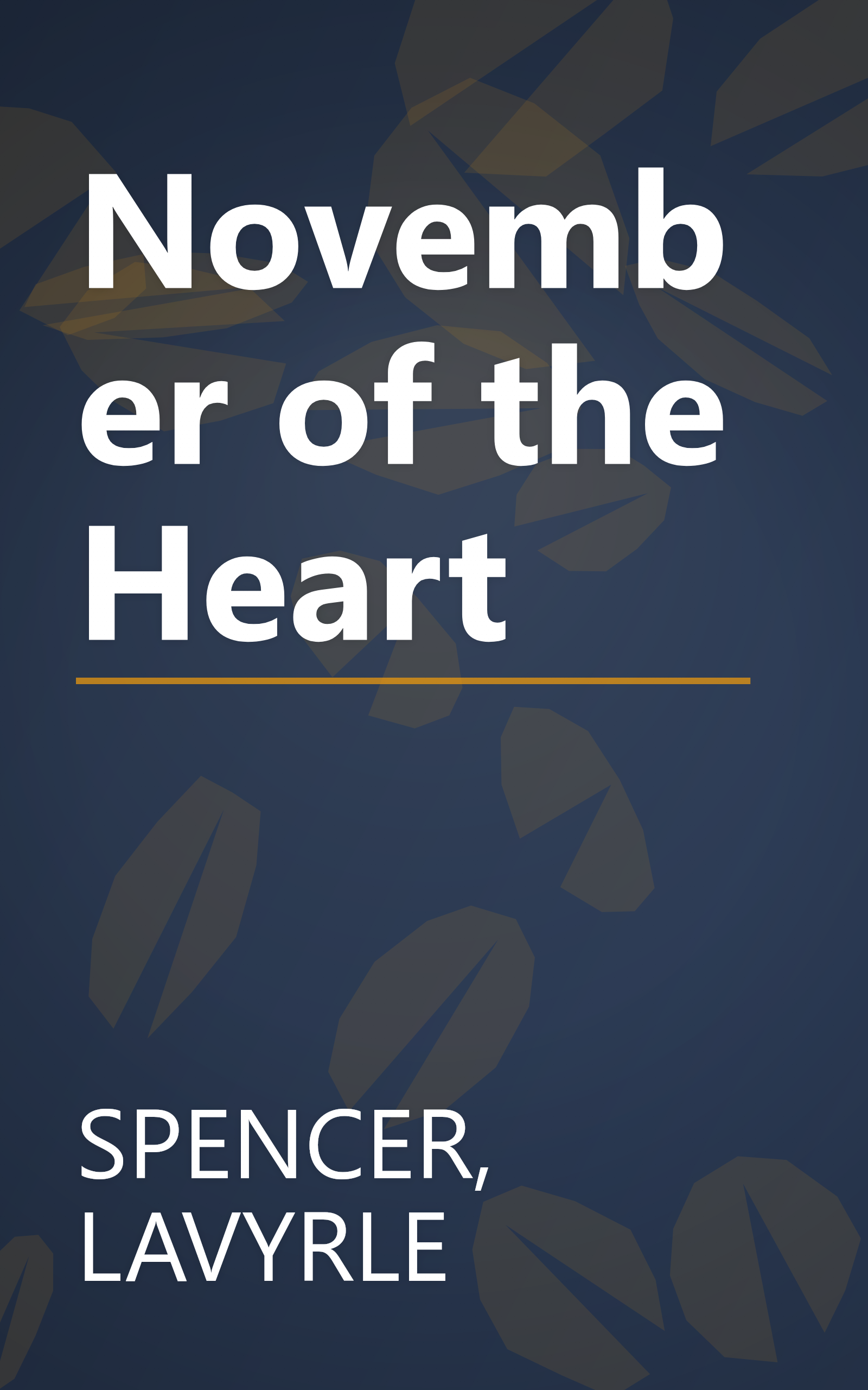 November of the Heart book cover
