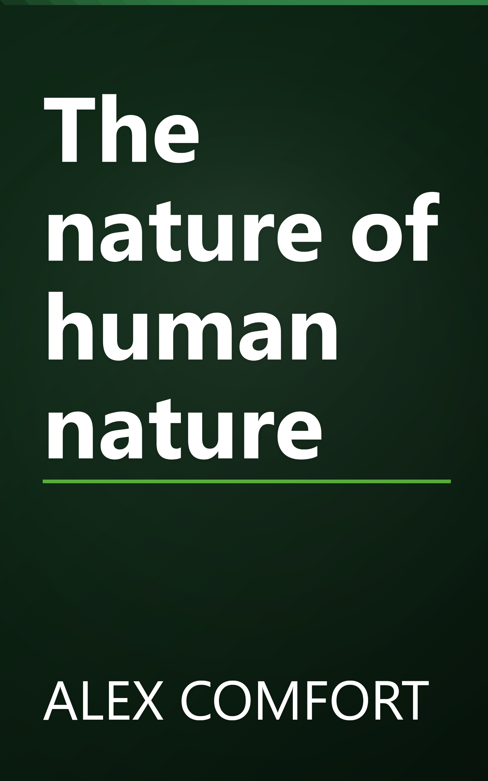 The nature of human nature book cover