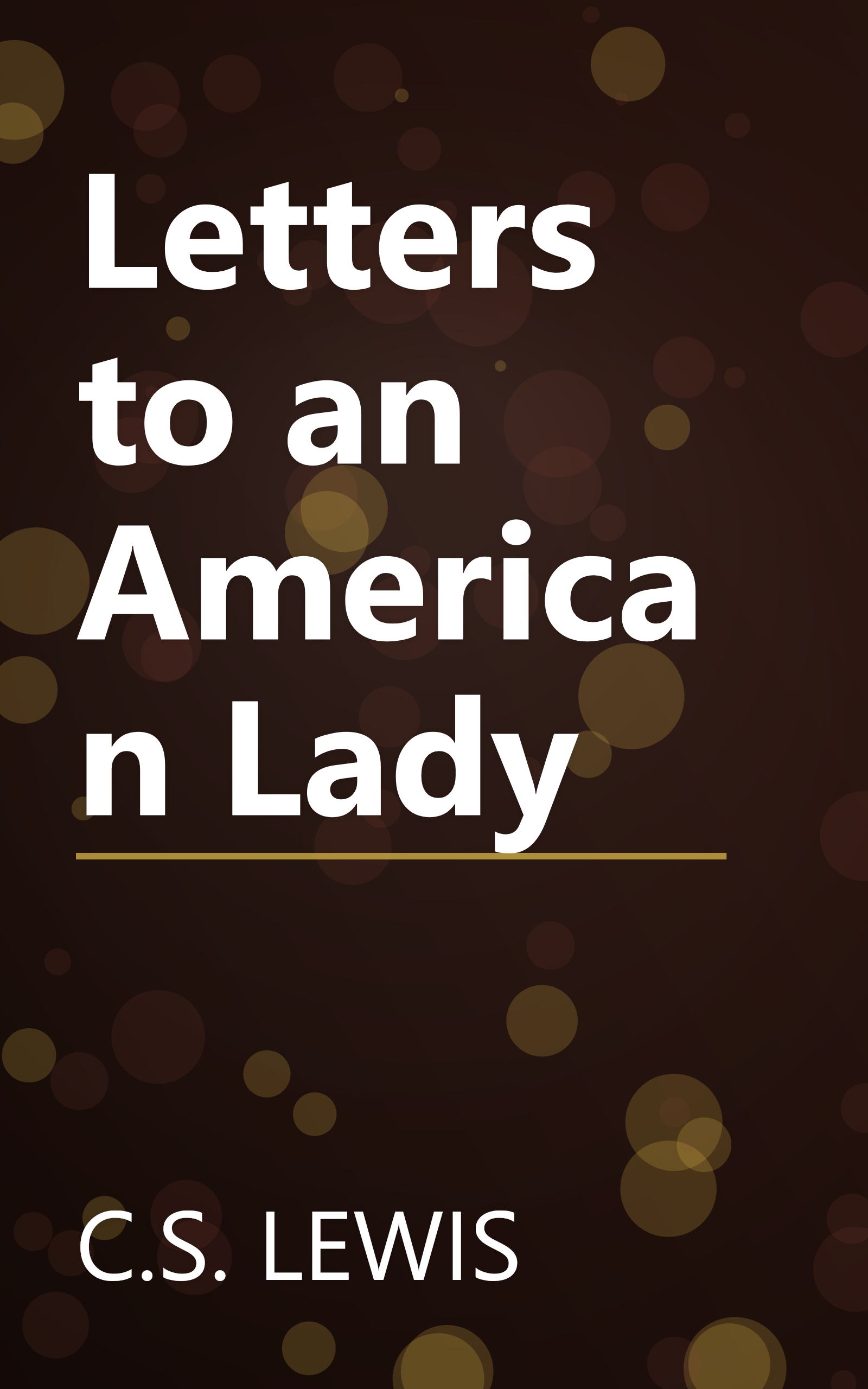 Letters to an American Lady book cover