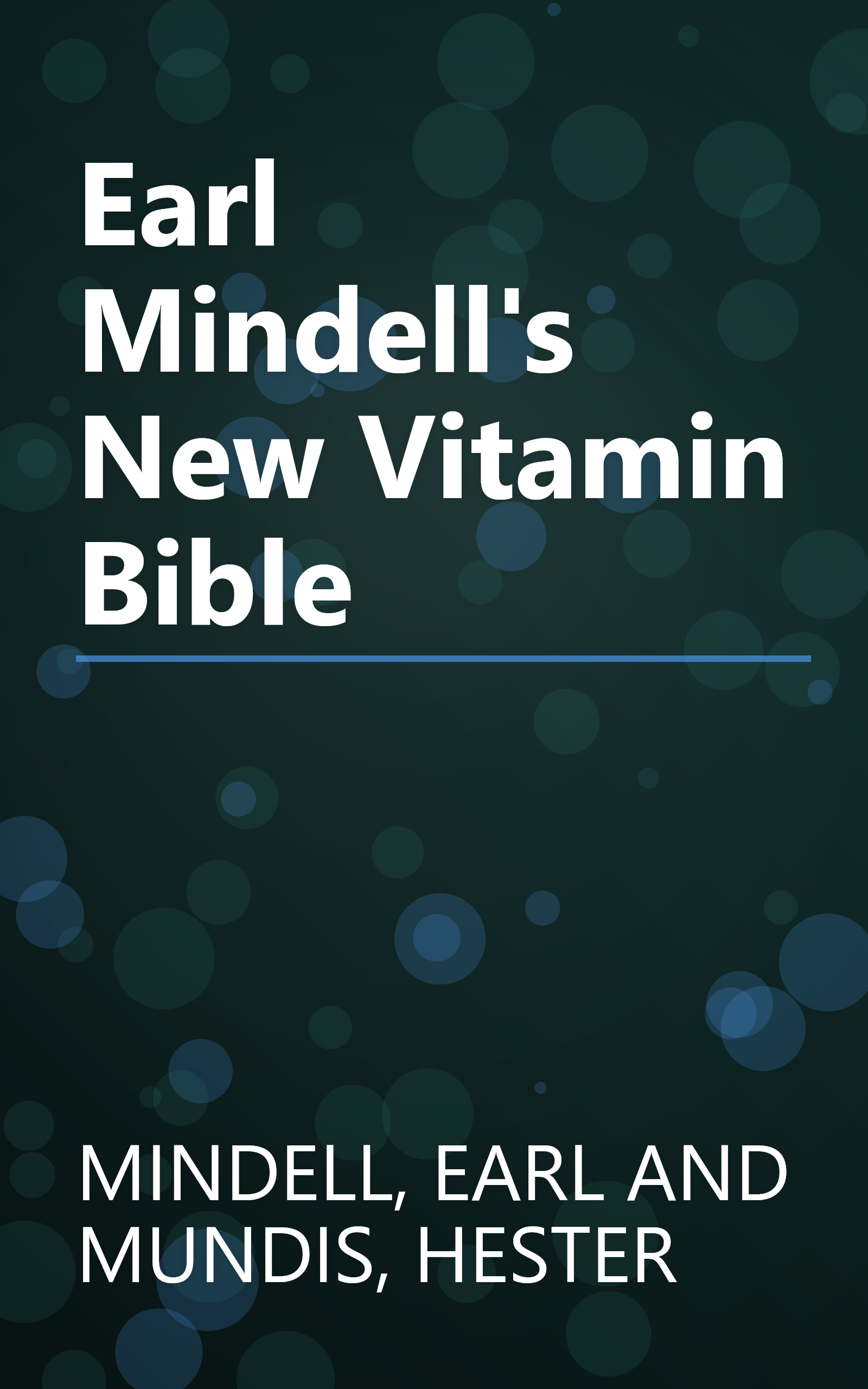 Earl Mindell's New Vitamin Bible book cover