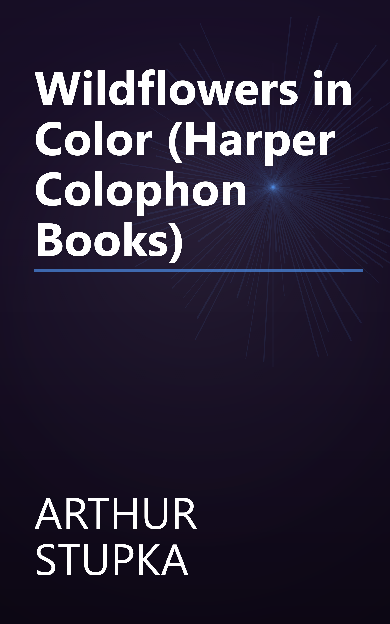 Wildflowers in Color (Harper Colophon Books) book cover