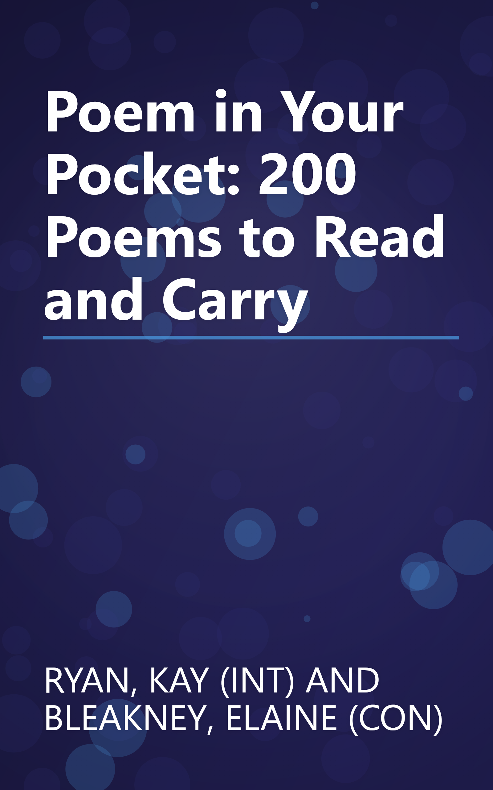 Poem in Your Pocket: 200 Poems to Read and Carry book cover