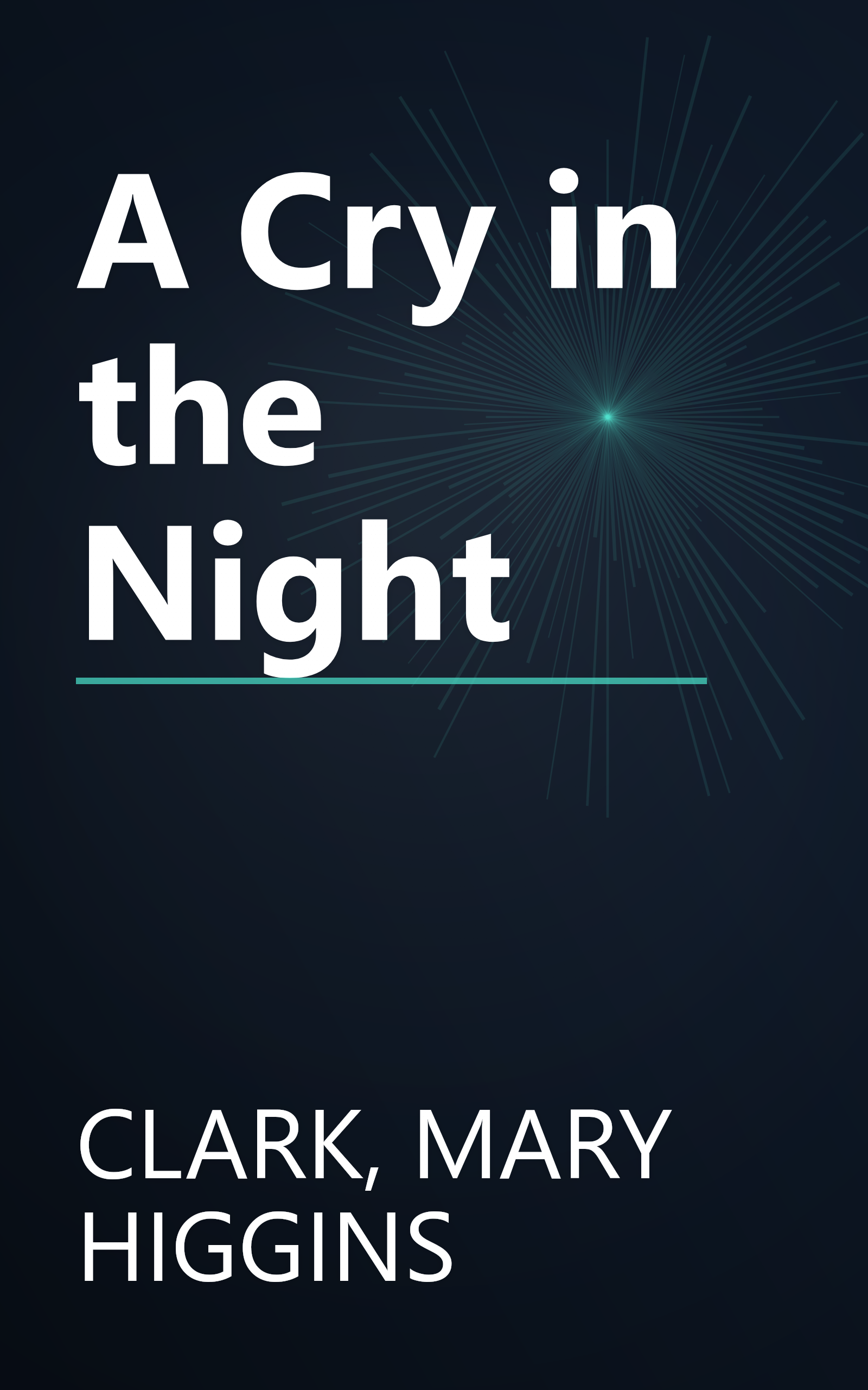 A Cry in the Night book cover