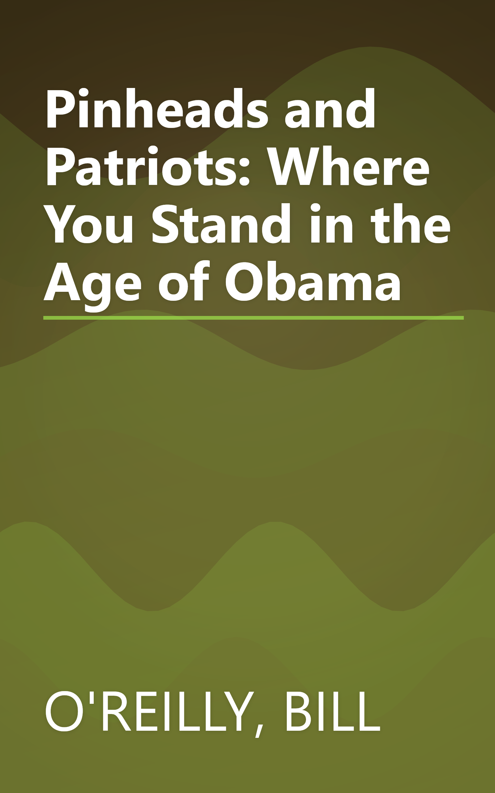 Pinheads and Patriots: Where You Stand in the Age of Obama book cover