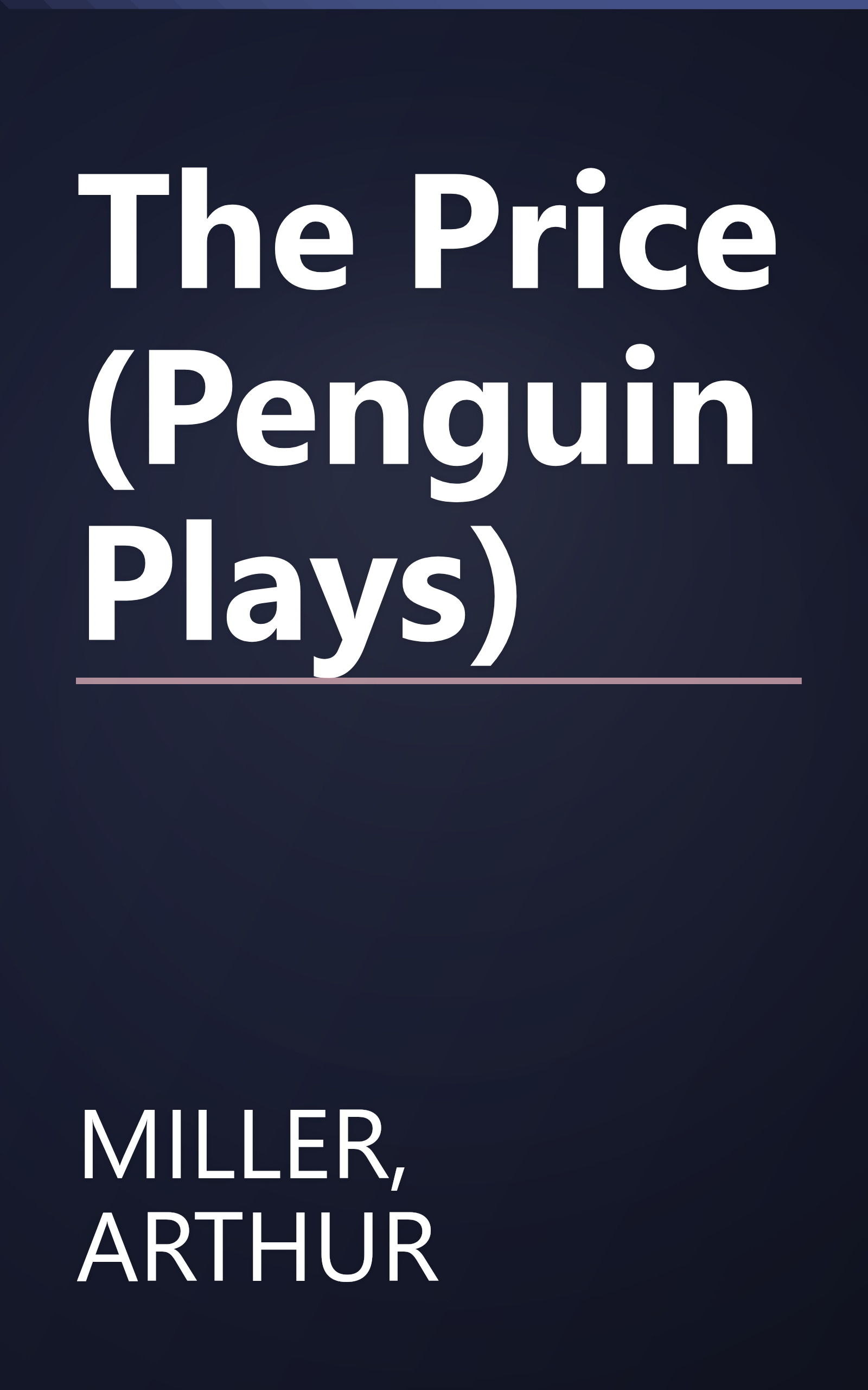The Price (Penguin Plays) book cover
