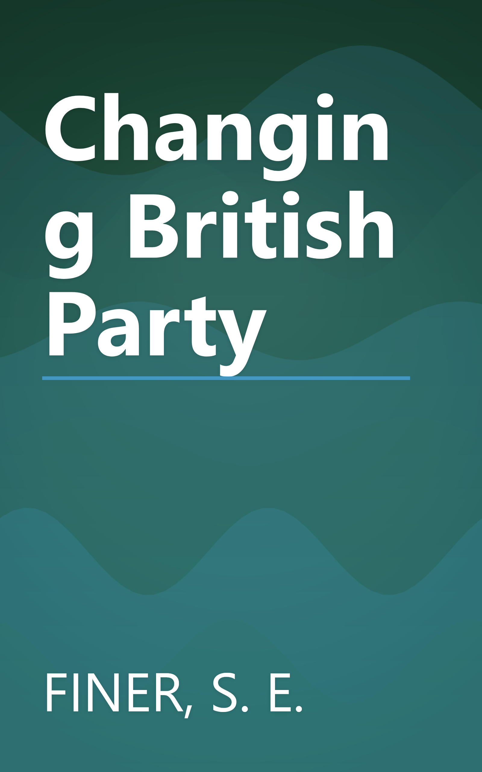 Changing British Party book cover