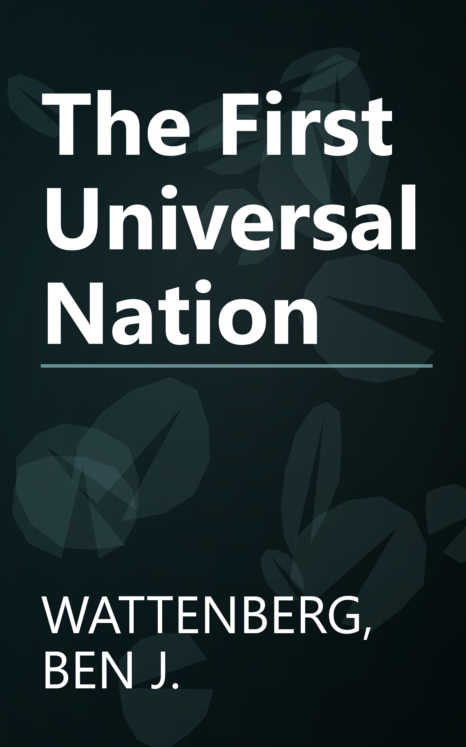 The First Universal Nation book cover