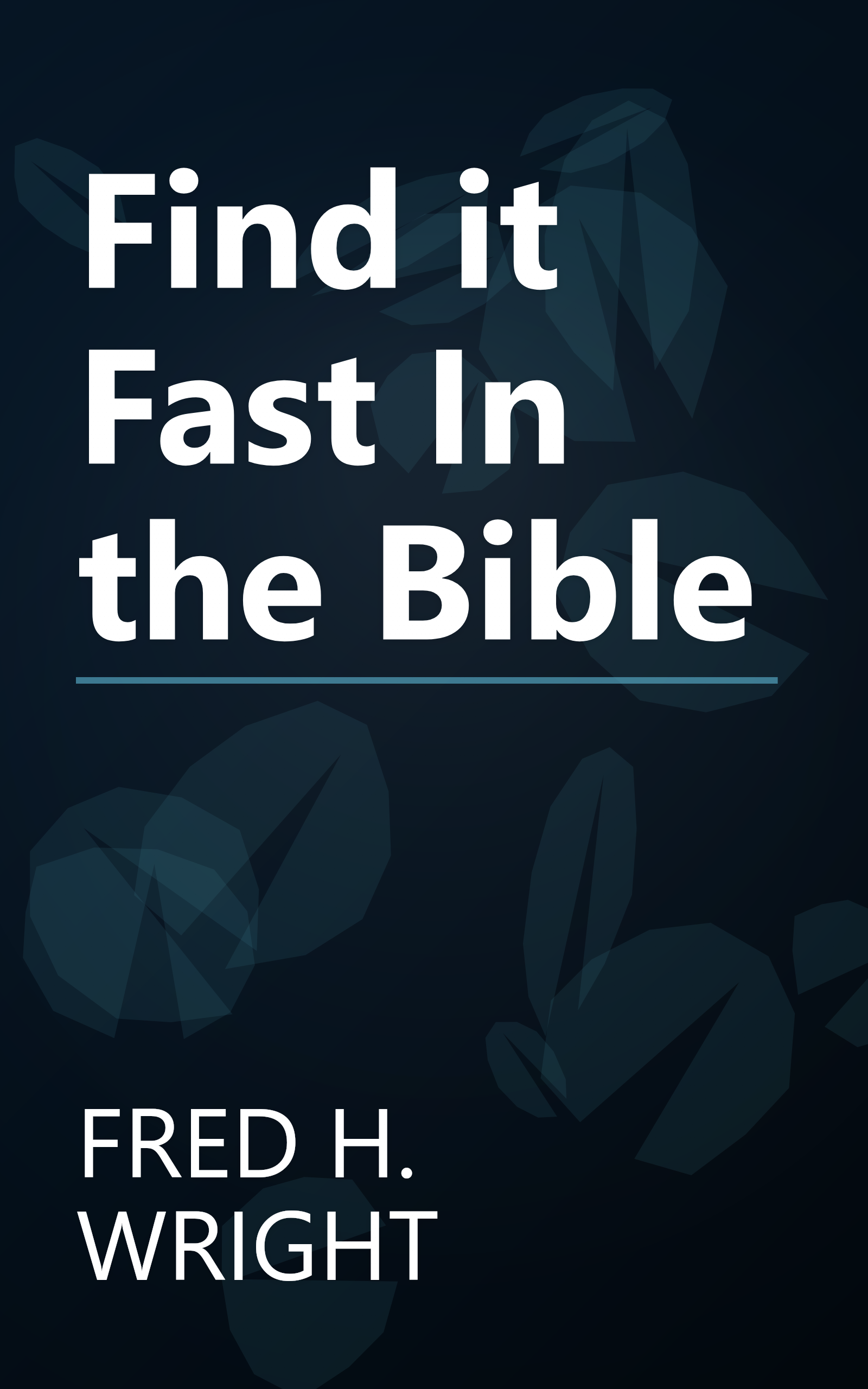Find it Fast In the Bible book cover