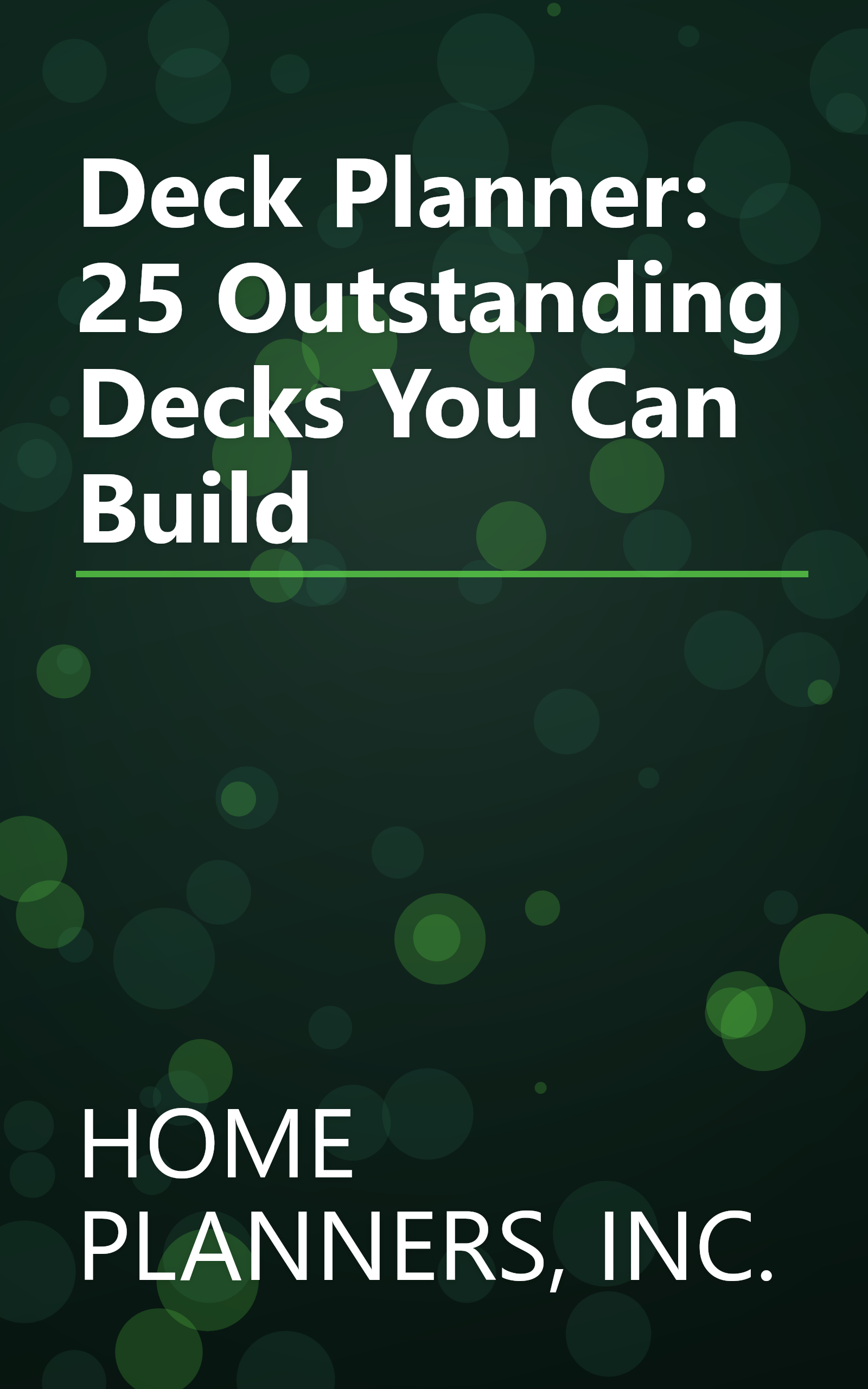 Deck Planner: 25 Outstanding Decks You Can Build book cover