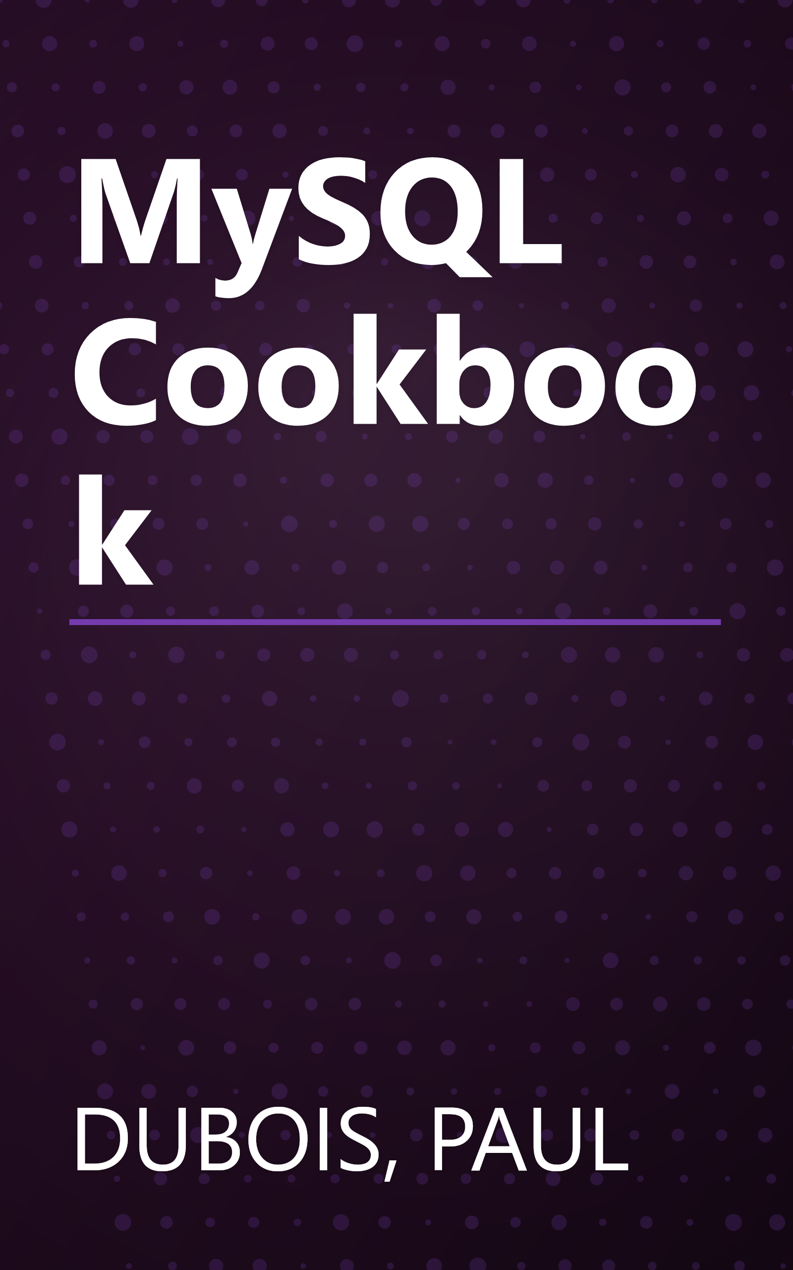 MySQL Cookbook book cover
