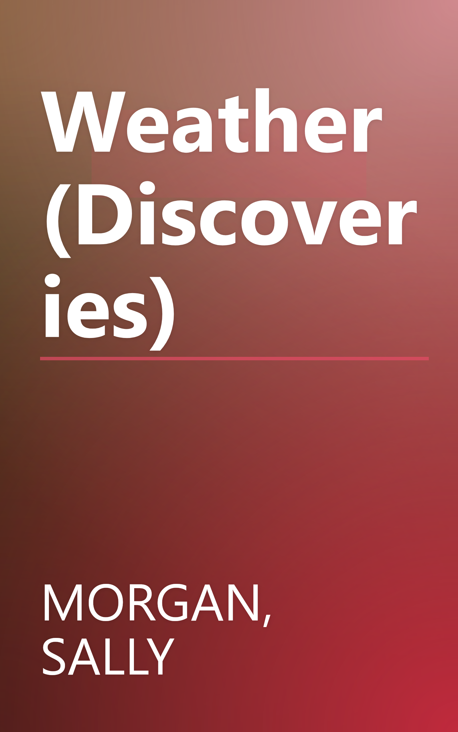 Weather (Discoveries) book cover