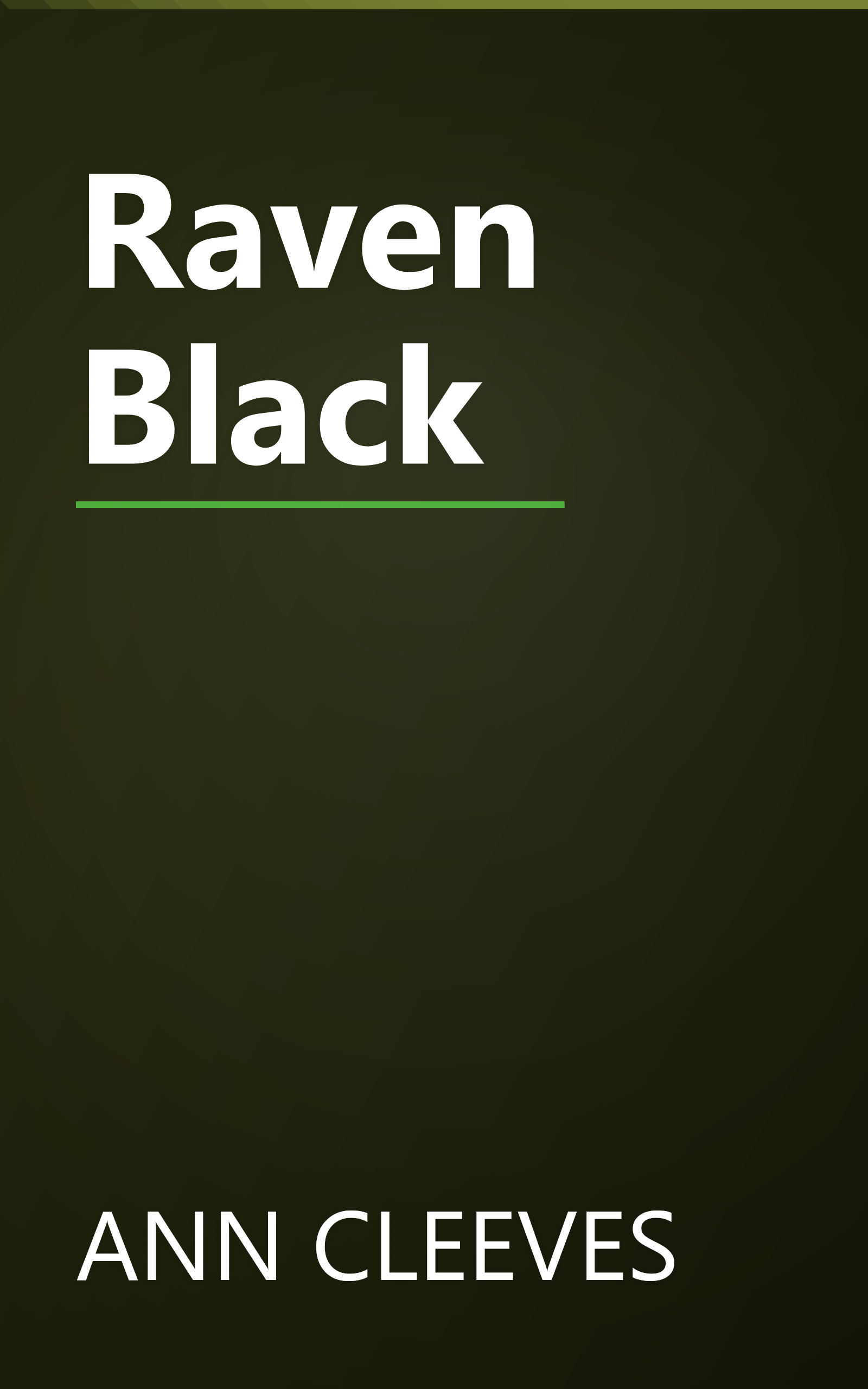 Raven Black book cover