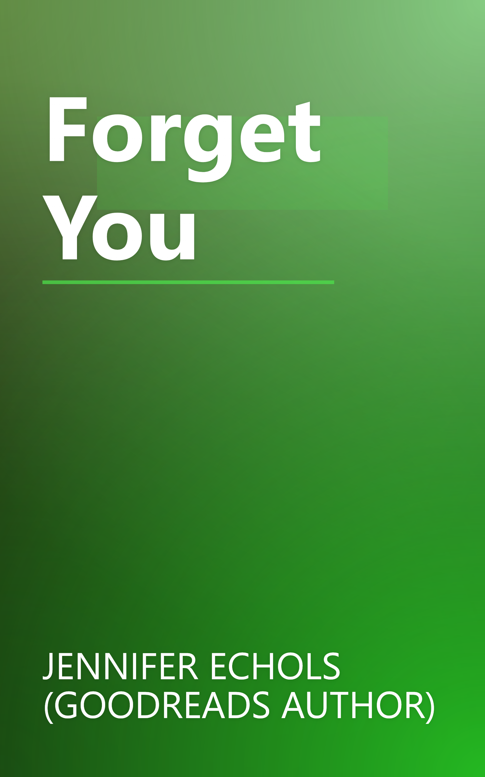 Forget You book cover