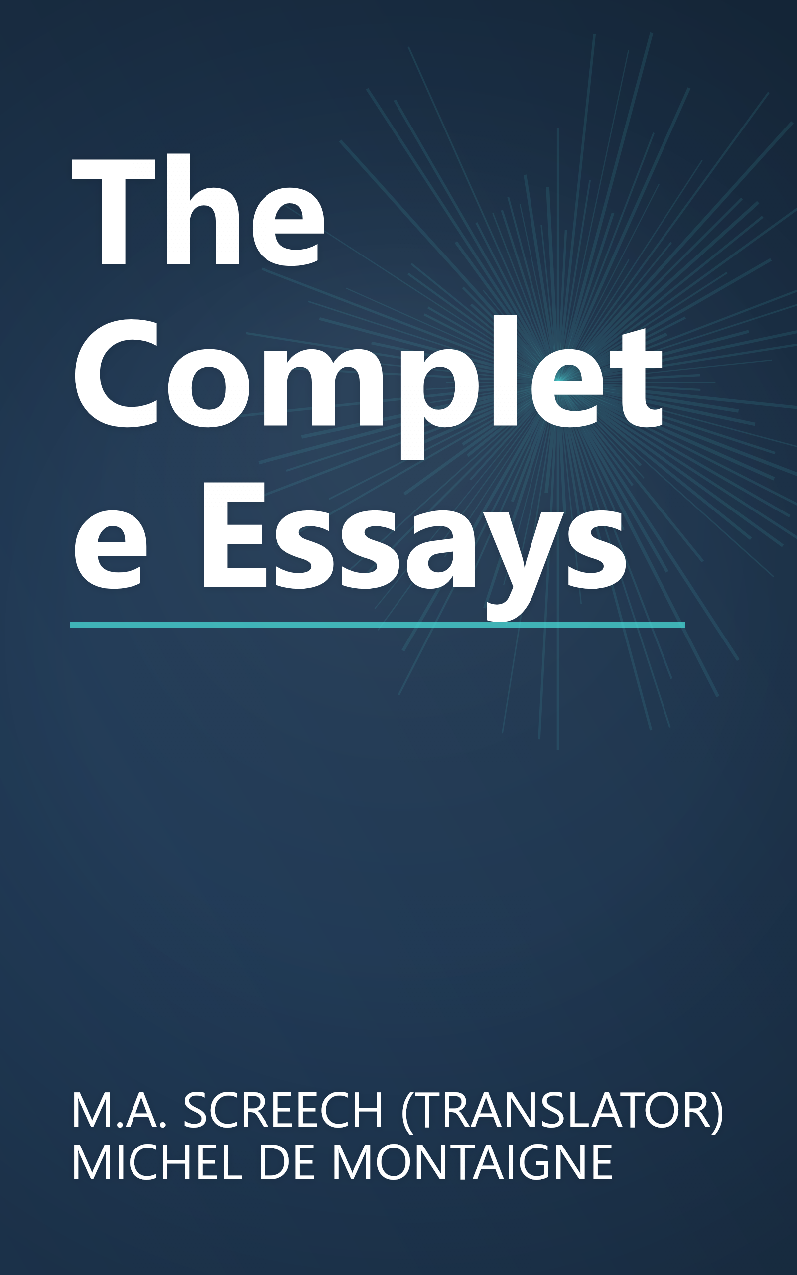 The Complete Essays book cover
