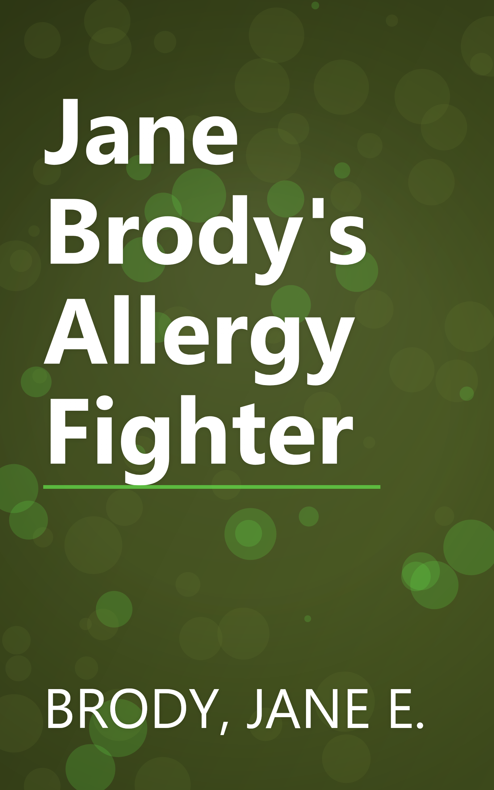 Jane Brody's Allergy Fighter book cover