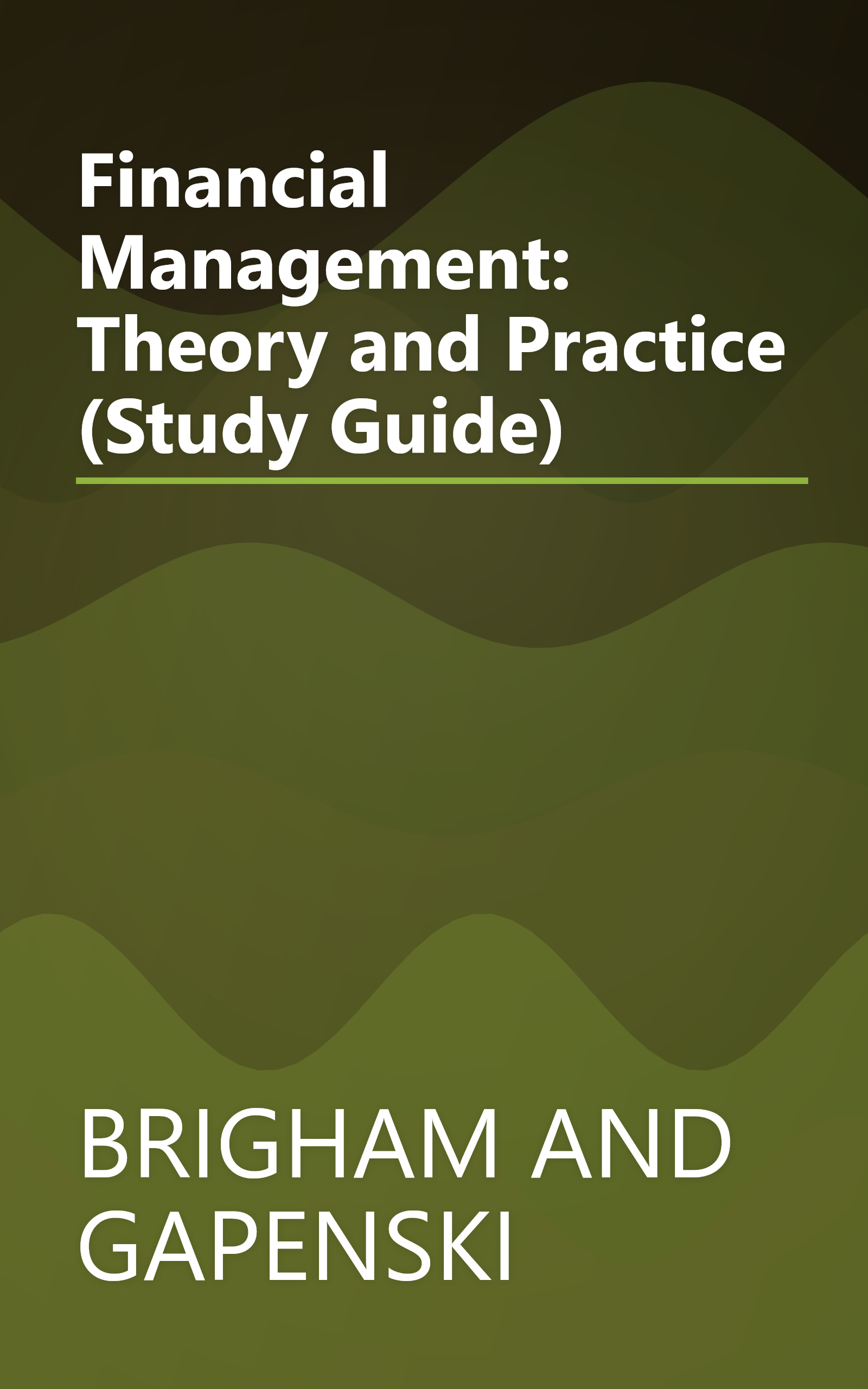 Financial Management: Theory and Practice (Study Guide) book cover